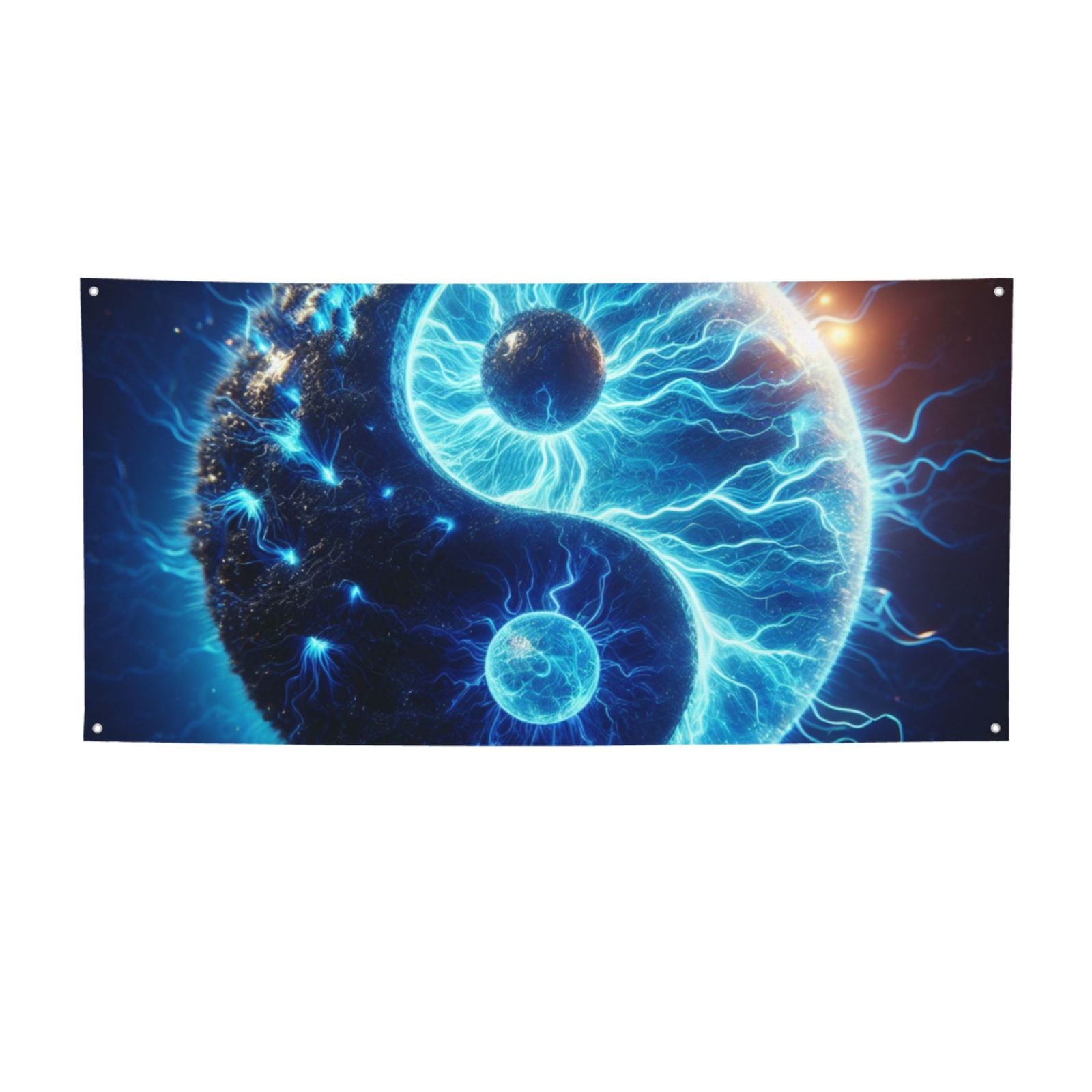 Sikiie Blue Yin And Yang Custom Banners and Signs Customize Outdoor ...
