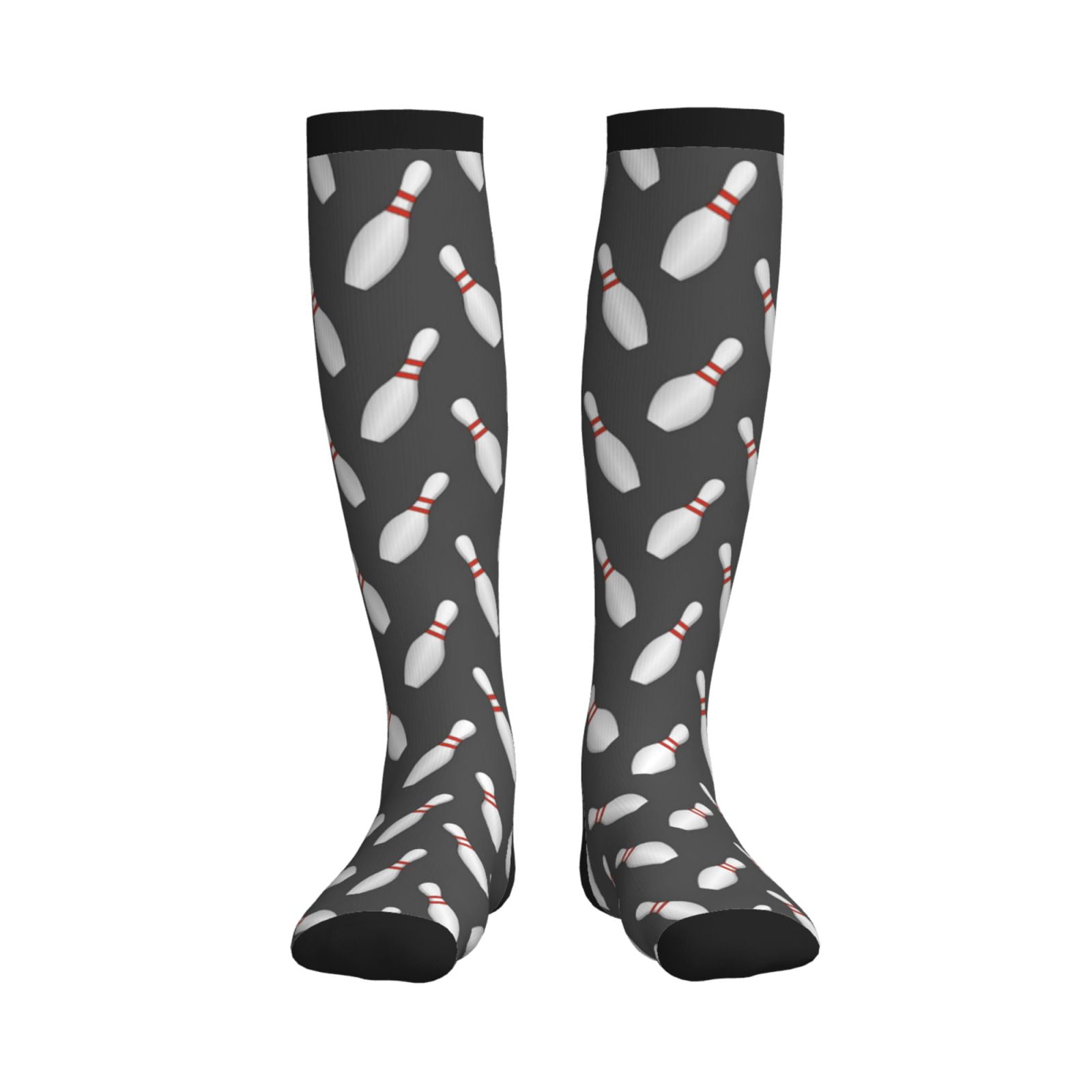 Sikiie Bowling Pins 1 Pairs Compression Socks for Men and Women 15-20 ...