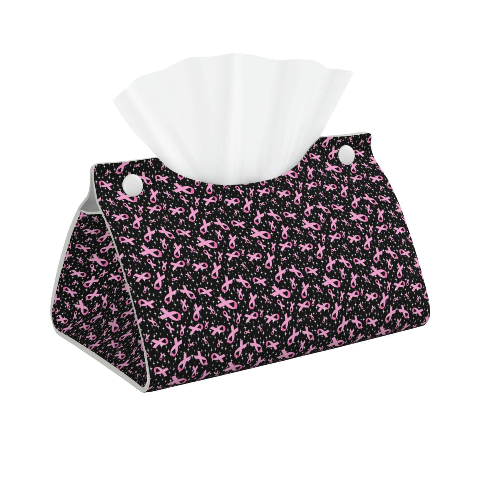 Sikiie Breast Cancer Awareness (2) Leather Tissue Box Cover Rectangle ...