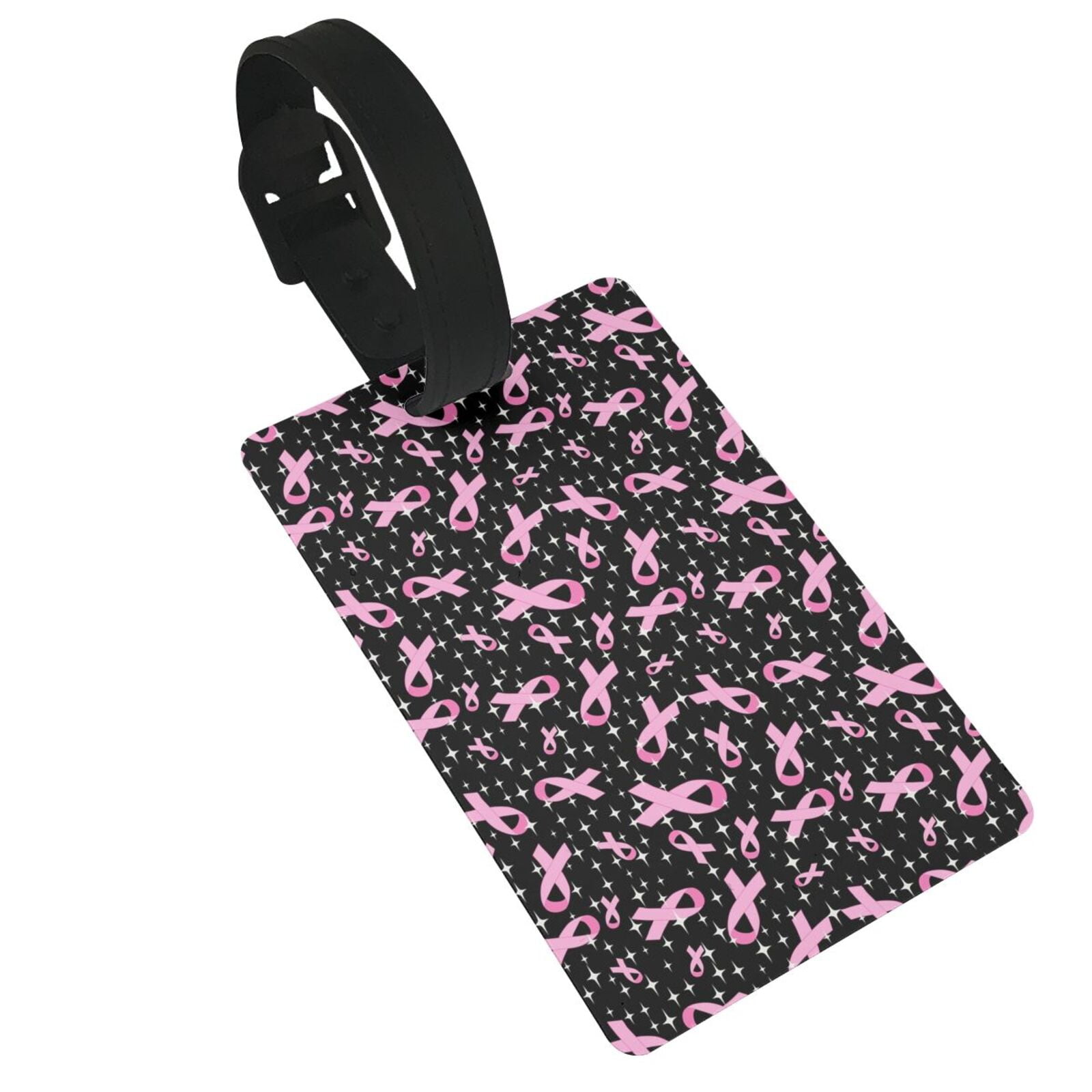 Sikiie Breast Cancer Awareness (2) Luggage Tags Privacy Cover ID Label ...