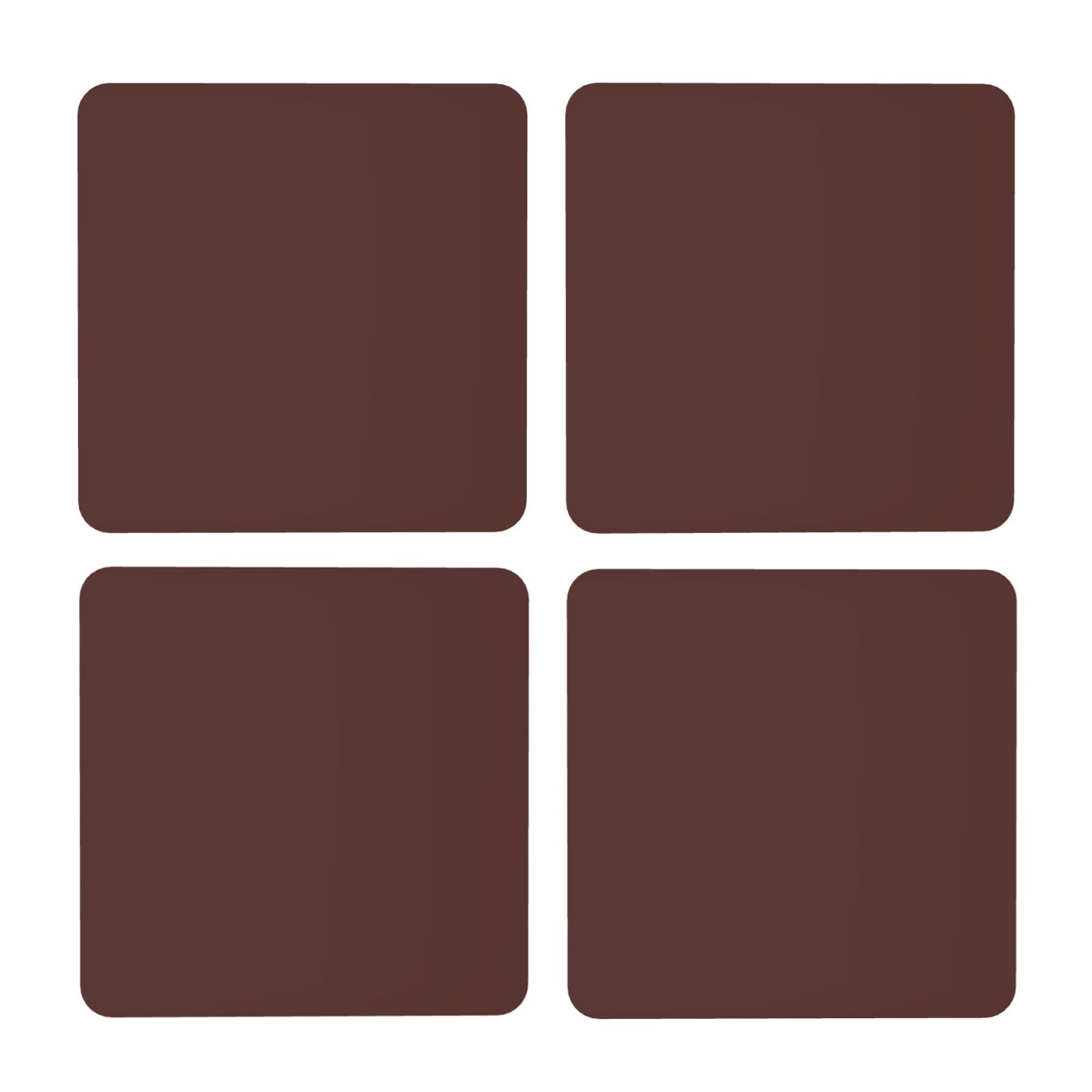 Sikiie Brown MDF Cork Coaster 4 Pcs - Absorbent Beverage Coasters for ...