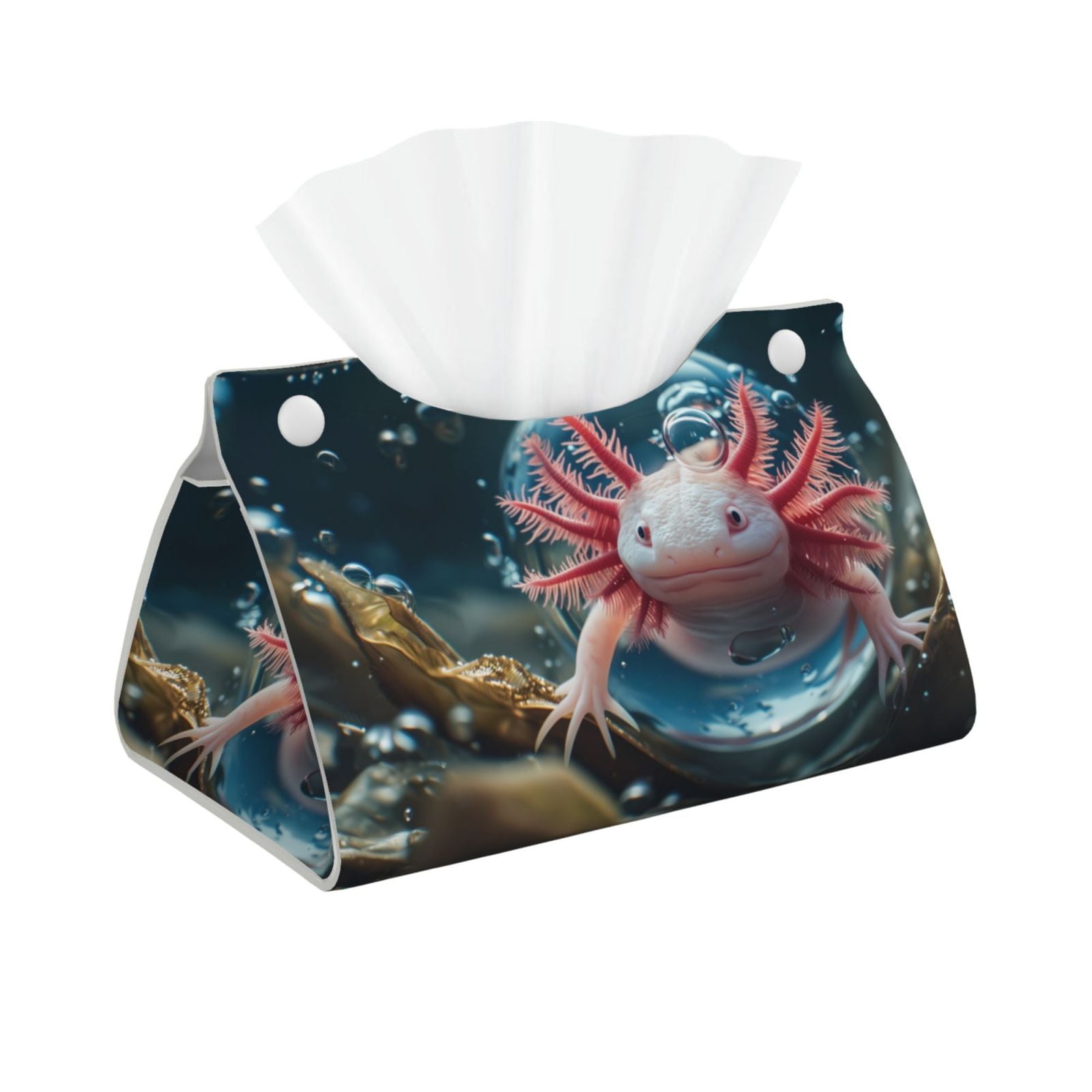 Sikiie Bubbles Axolotl Fantasy Leather Tissue Box Cover Rectangle, Long ...