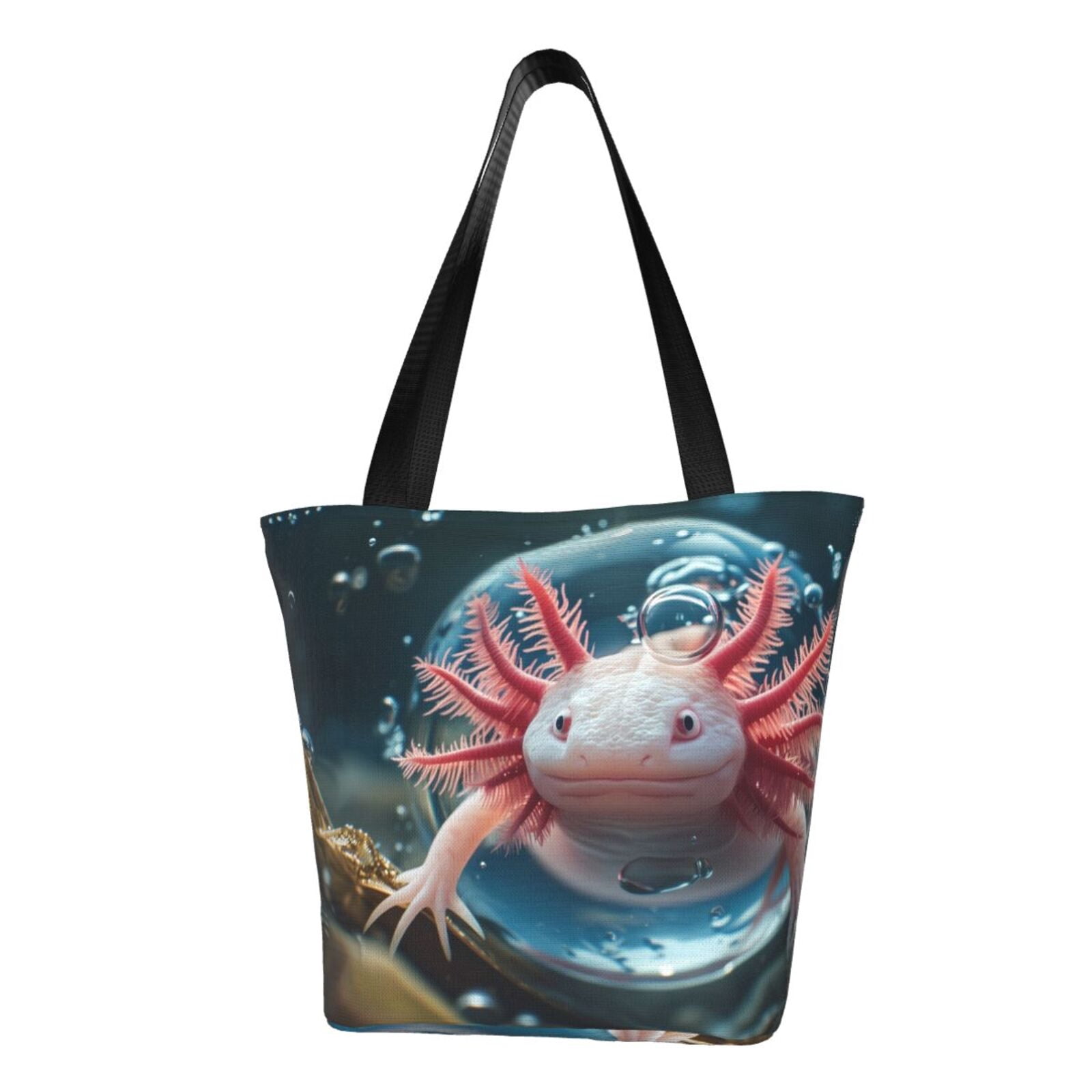 Sikiie Bubbles Axolotl Fantasy Shoulder Bag Casual Hobo Crossbody Tote ...