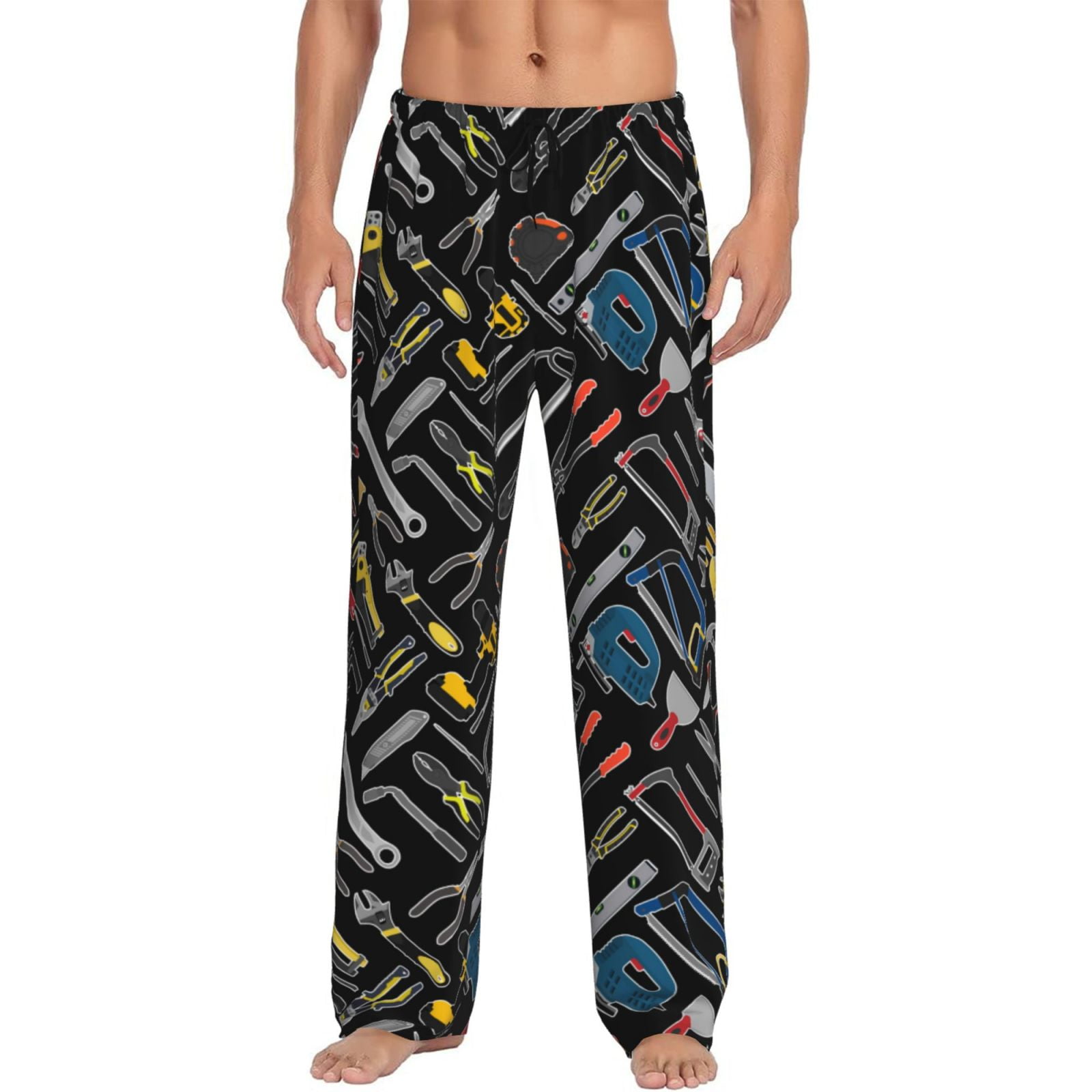 Sikiie Building hand tools Print Pajama Pants Men, PJ Bottoms, Sleep ...