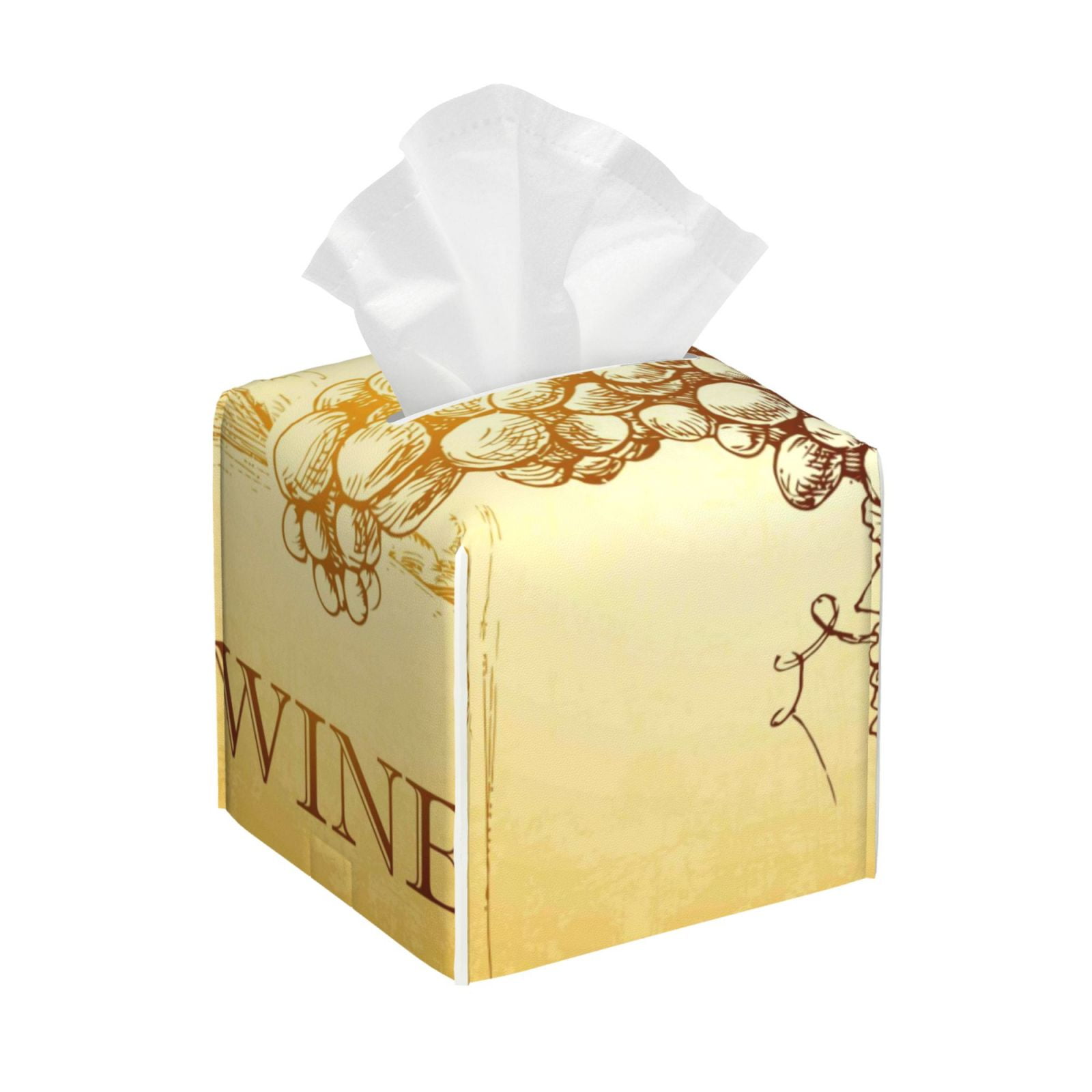 Sikiie Bunch of Grapes Leather Tissue Box Cover Square, tissue box ...