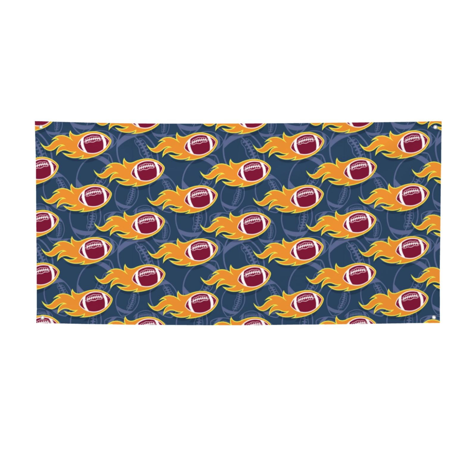 Sikiie Burning Rugby Balls Custom Banners and Signs Customize Outdoor ...