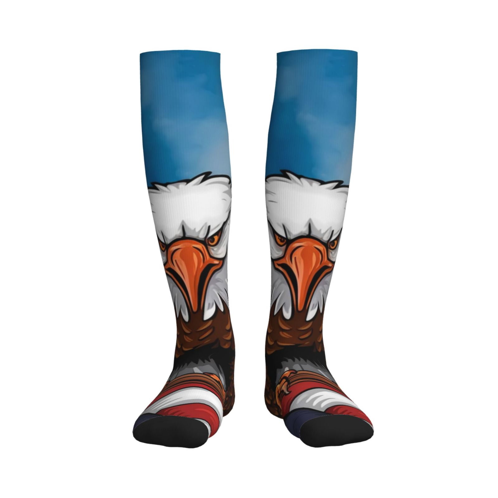 Sikiie Cartoon Bald Eagle USA 1 Pairs Compression Socks for Men and ...