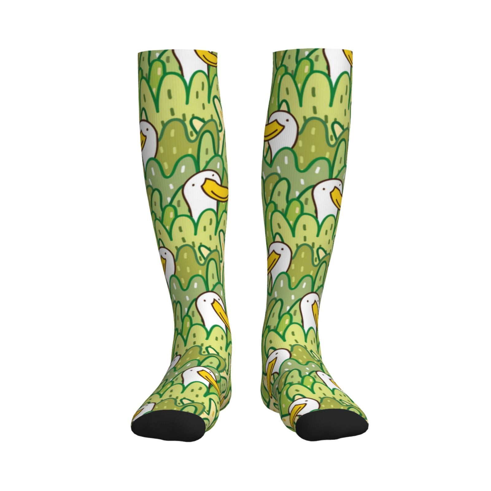 Sikiie Cartoon Duck 1 Pairs Compression Socks for Men and Women 15-20 ...