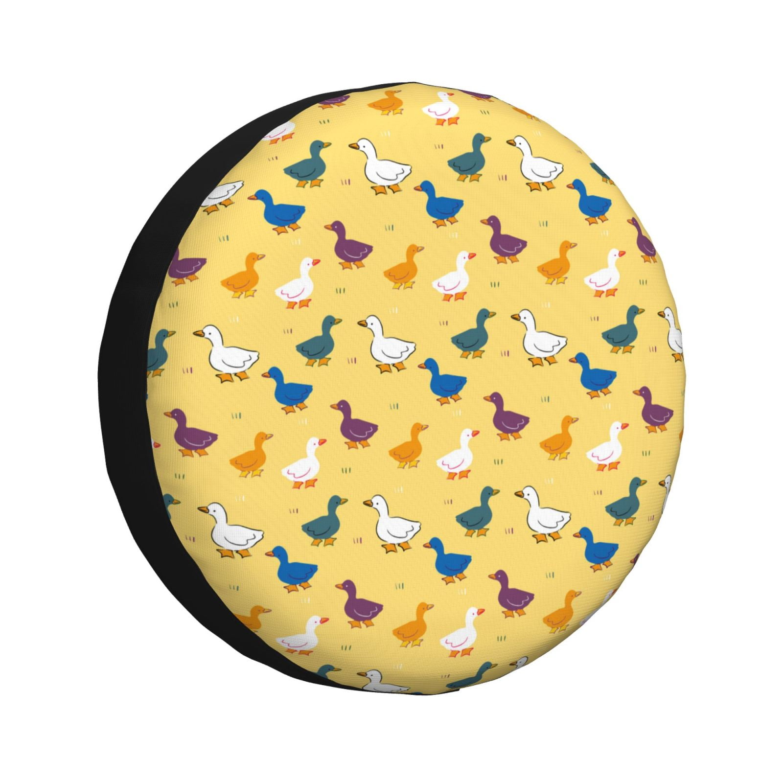 Sikiie Cartoon Duck Print PVC Leather Spare Tire Wheel Cover Spare Tire ...