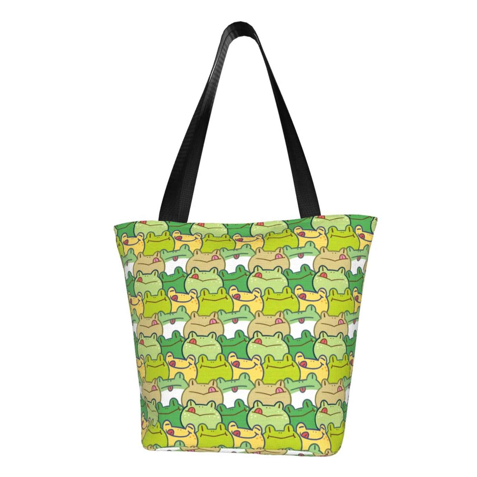 Sikiie Cartoon Frog Shoulder Bag Casual Hobo Crossbody Tote Bag for ...