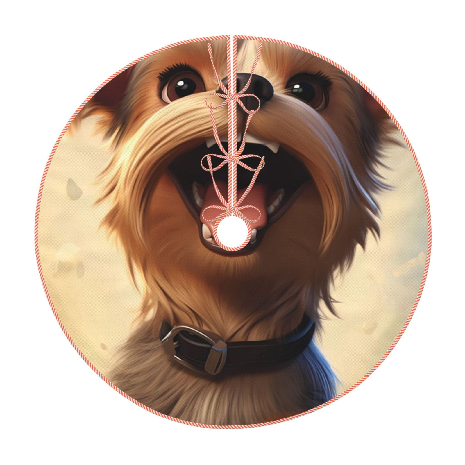 Sikiie Cartoon Happy Cute Puppy Nativity Christmas Tree Skirt, Jesus ...