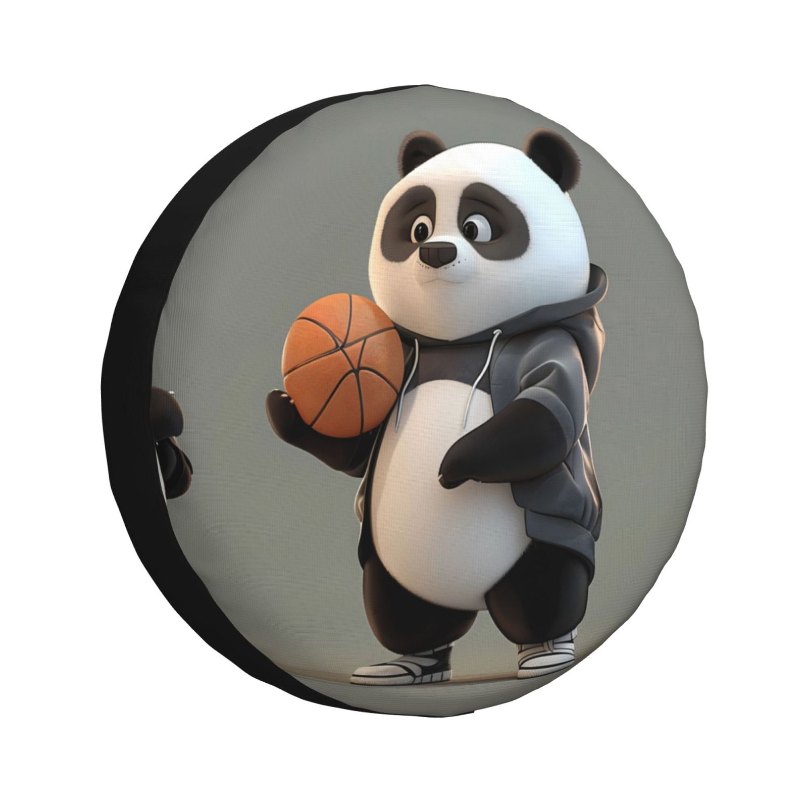 Sikiie Cartoon Pandas Basketball PVC Leather Spare Tire Wheel Cover ...