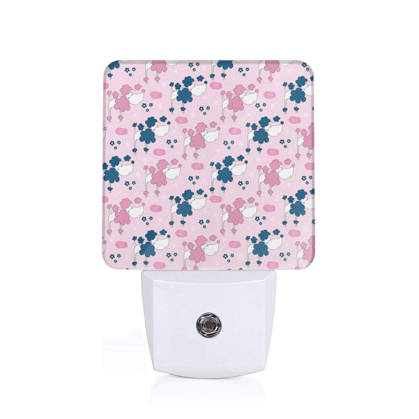Sikiie Cartoon Poodle Dog Led Night Light, Warm White,Cool White Lights ...