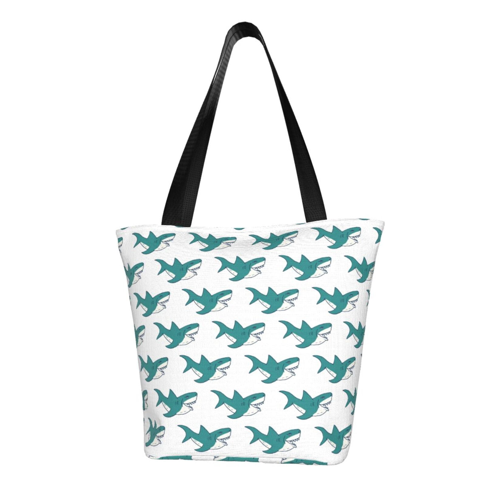 Sikiie Cartoon Shark Shoulder Bag Casual Hobo Crossbody Tote Bag for ...