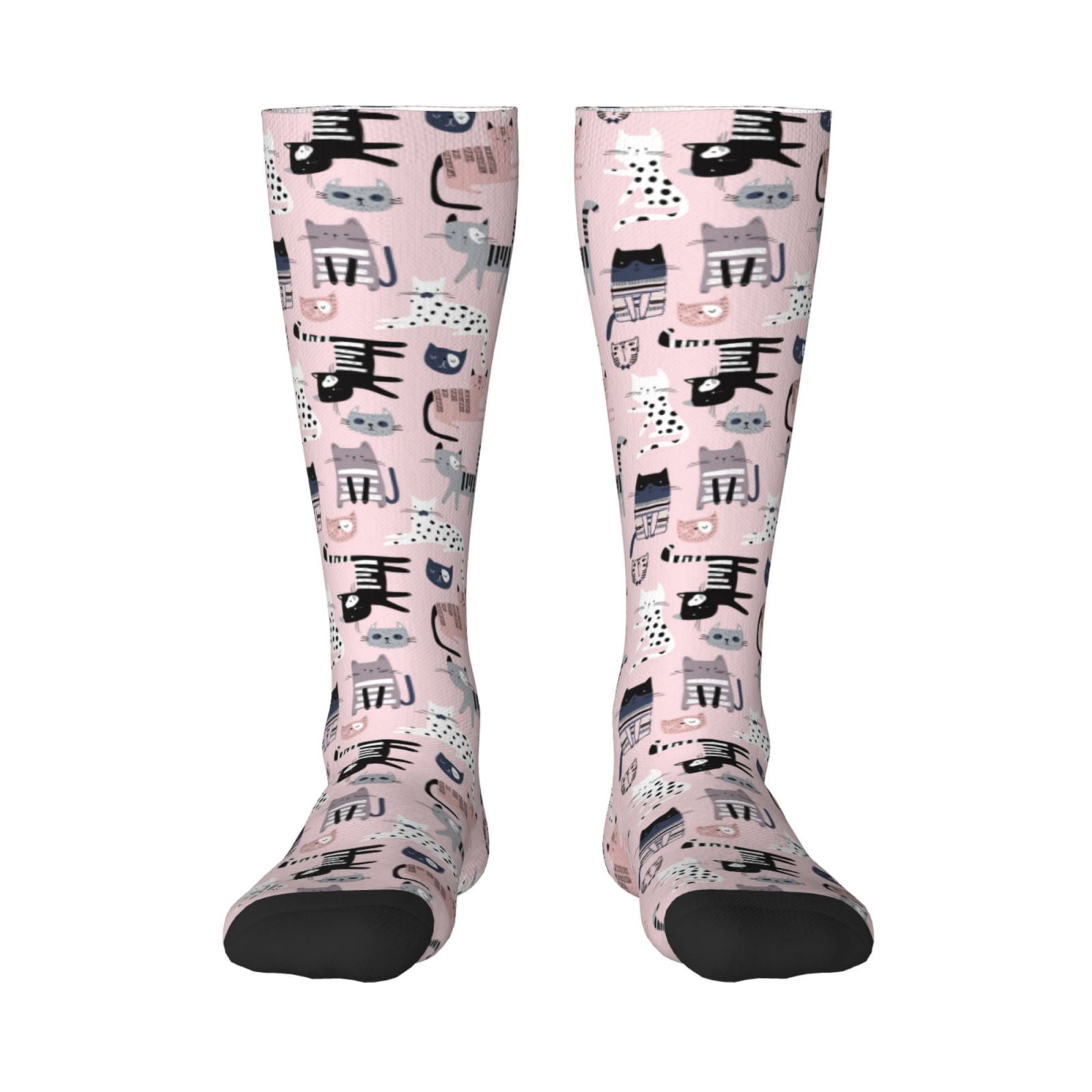 Sikiie Cat Knee Socks, High Socks Long Stretchy Sock Women Knee High ...