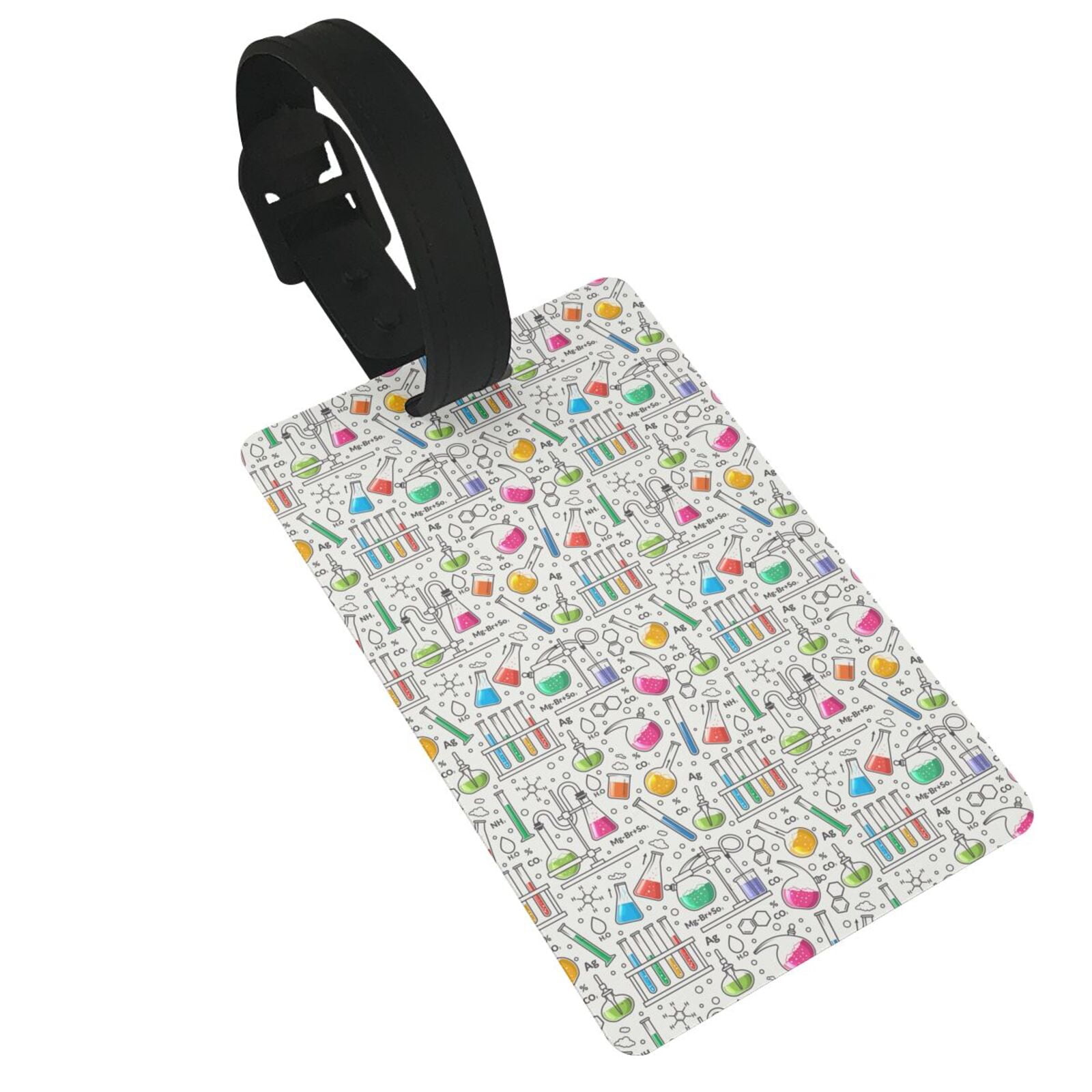 Sikiie Chemical Flasks And Test Tubes Luggage Tags Privacy Cover ID ...