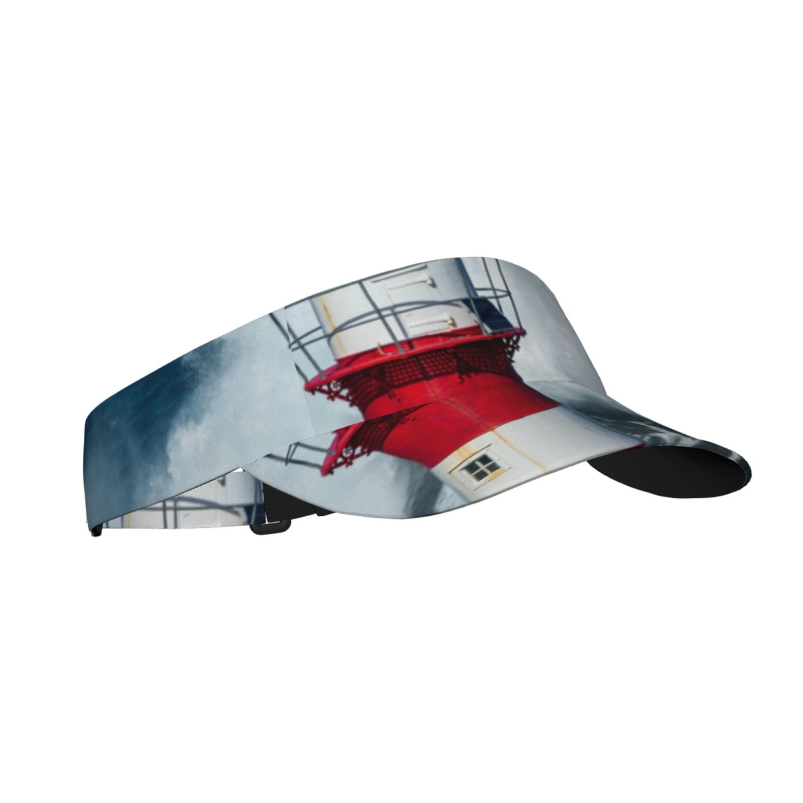 Sikiie Circular Lighthouse Sun Visor Hat Adjustable Velcro Golf Visor ...