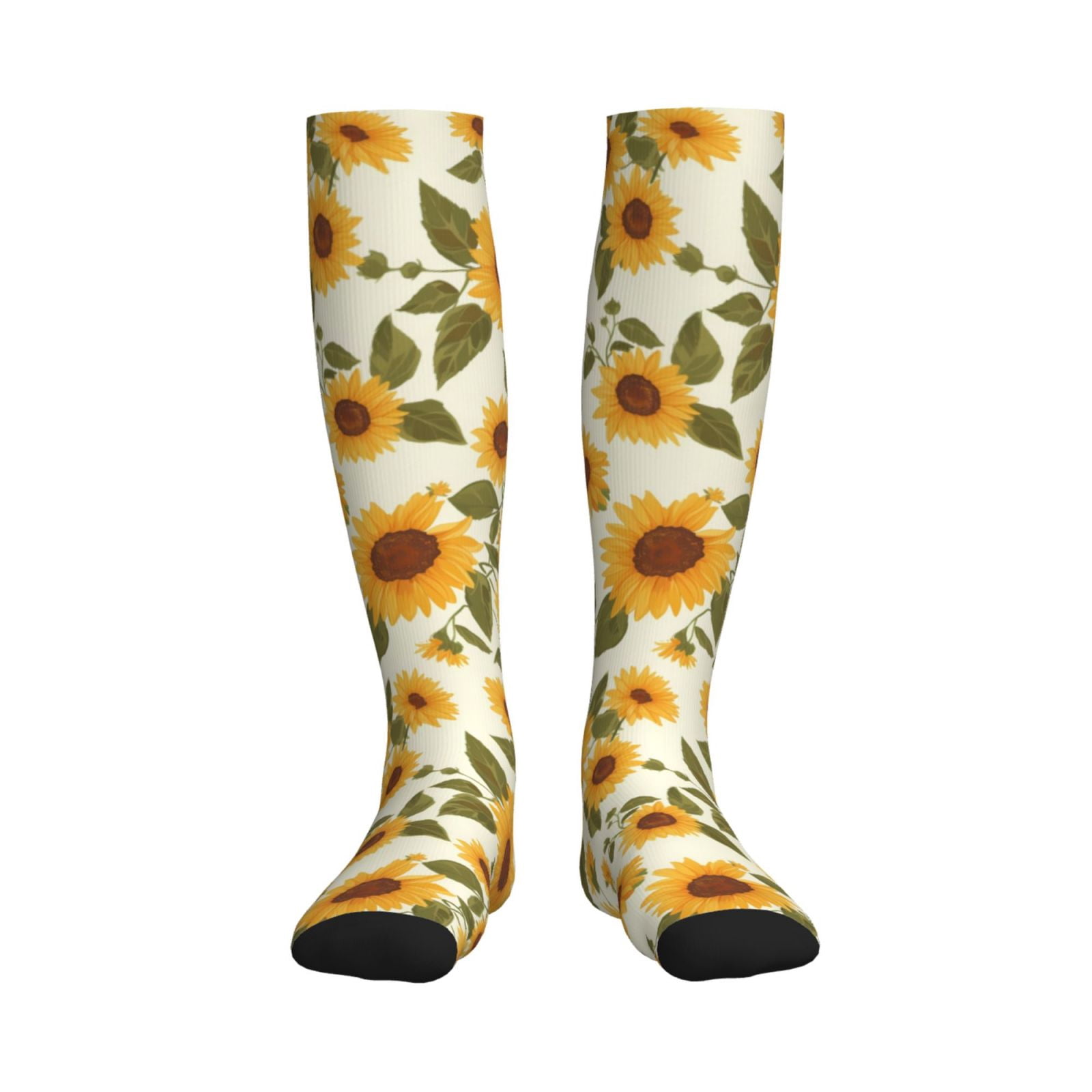 Sikiie Classical Cute Sunflower 1 Pairs Compression Socks for Men and ...