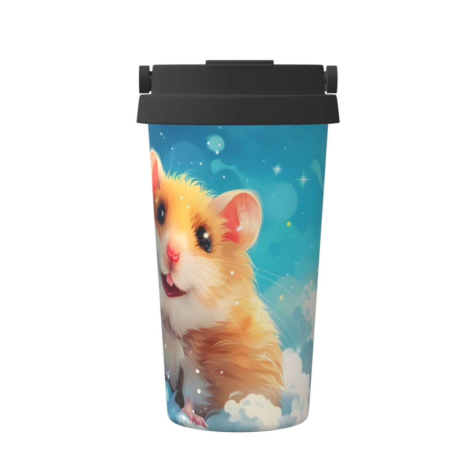 Sikiie Cloud Cute Hamster Coffee Mug Pobtable To Stainless Steel Coffee ...