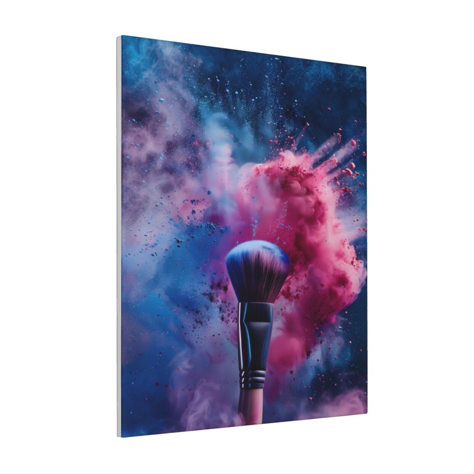 Sikiie Color Explosion Makeup Brush Print Canvas Decorative Hanging ...