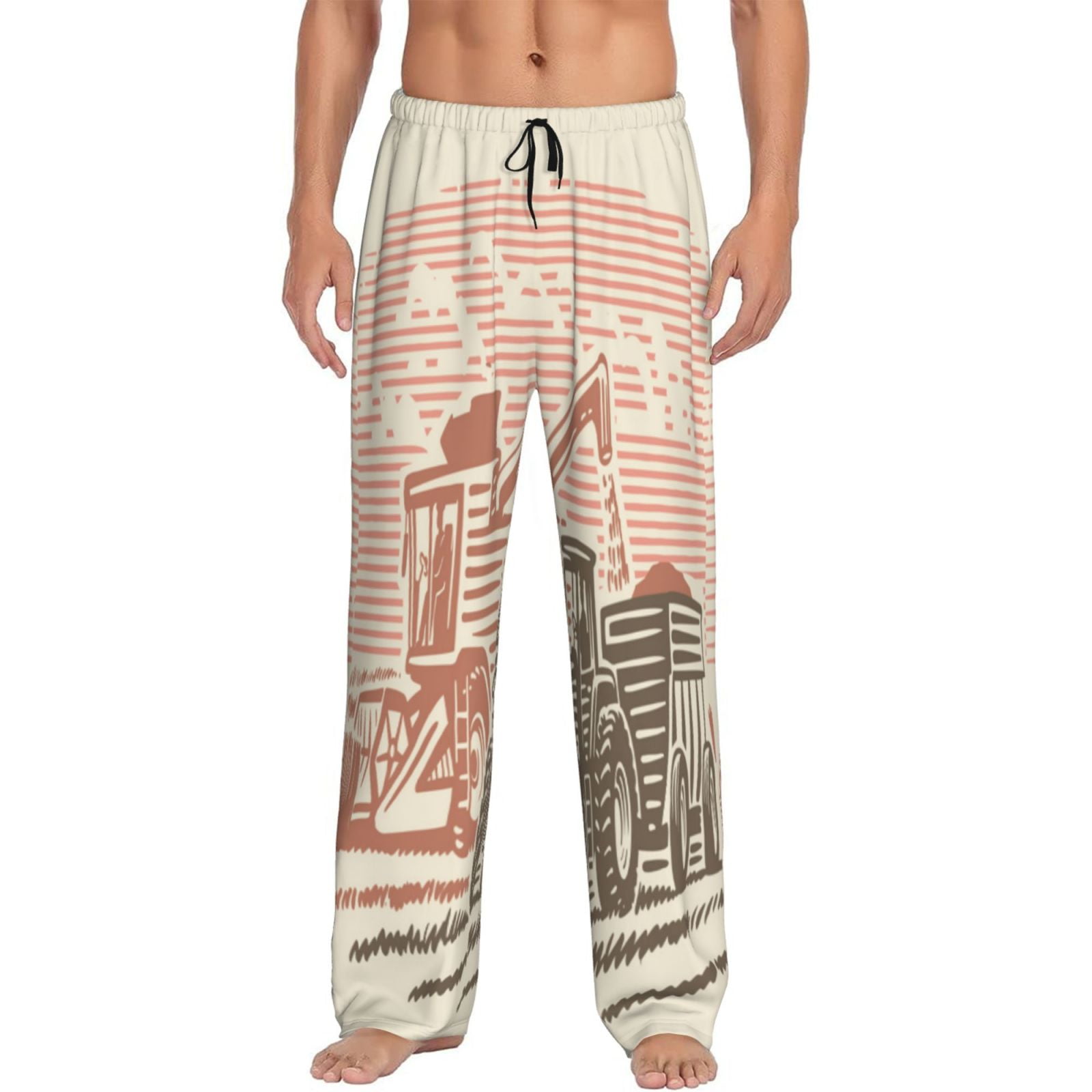 Sikiie Combine harvester working with tractor Print Pajama Pants Men ...