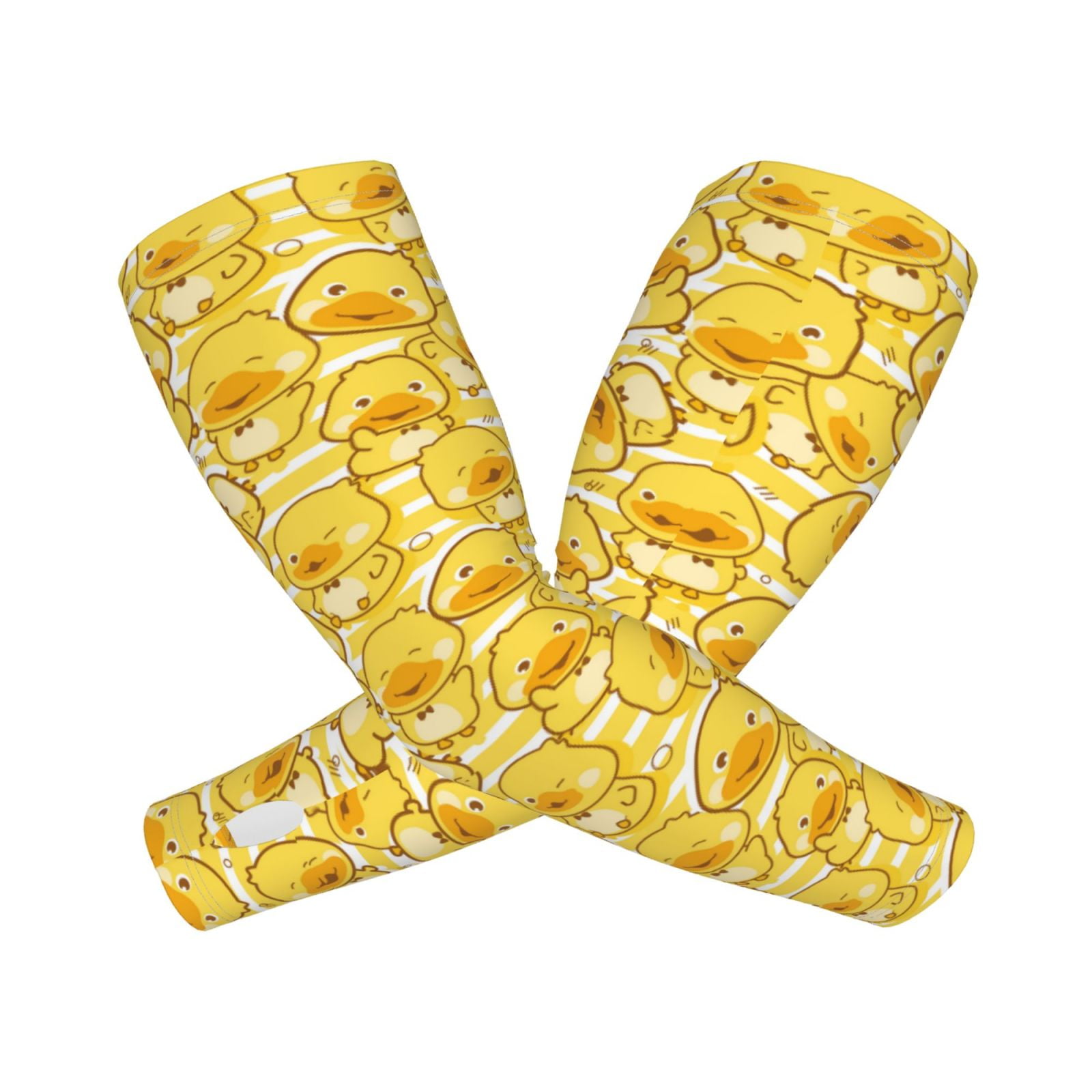 Sikiie Cool Duck With Yellow Strip Cooling Sun Sleeves Arm Sleeves for ...