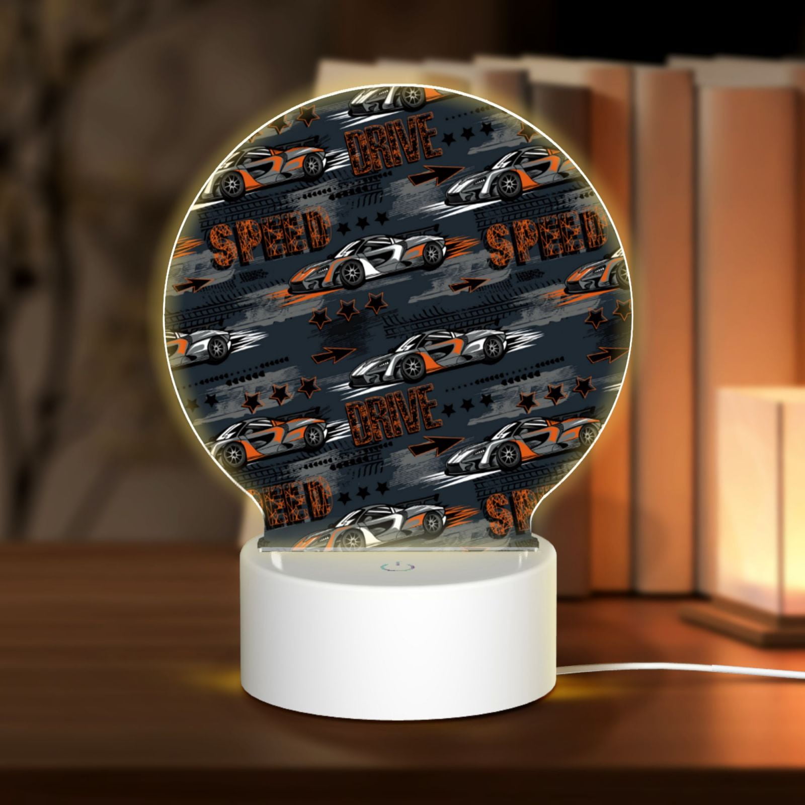 Sikiie Cool Sports Car Acrylic Night Light Gift Custom Acrylic Night ...