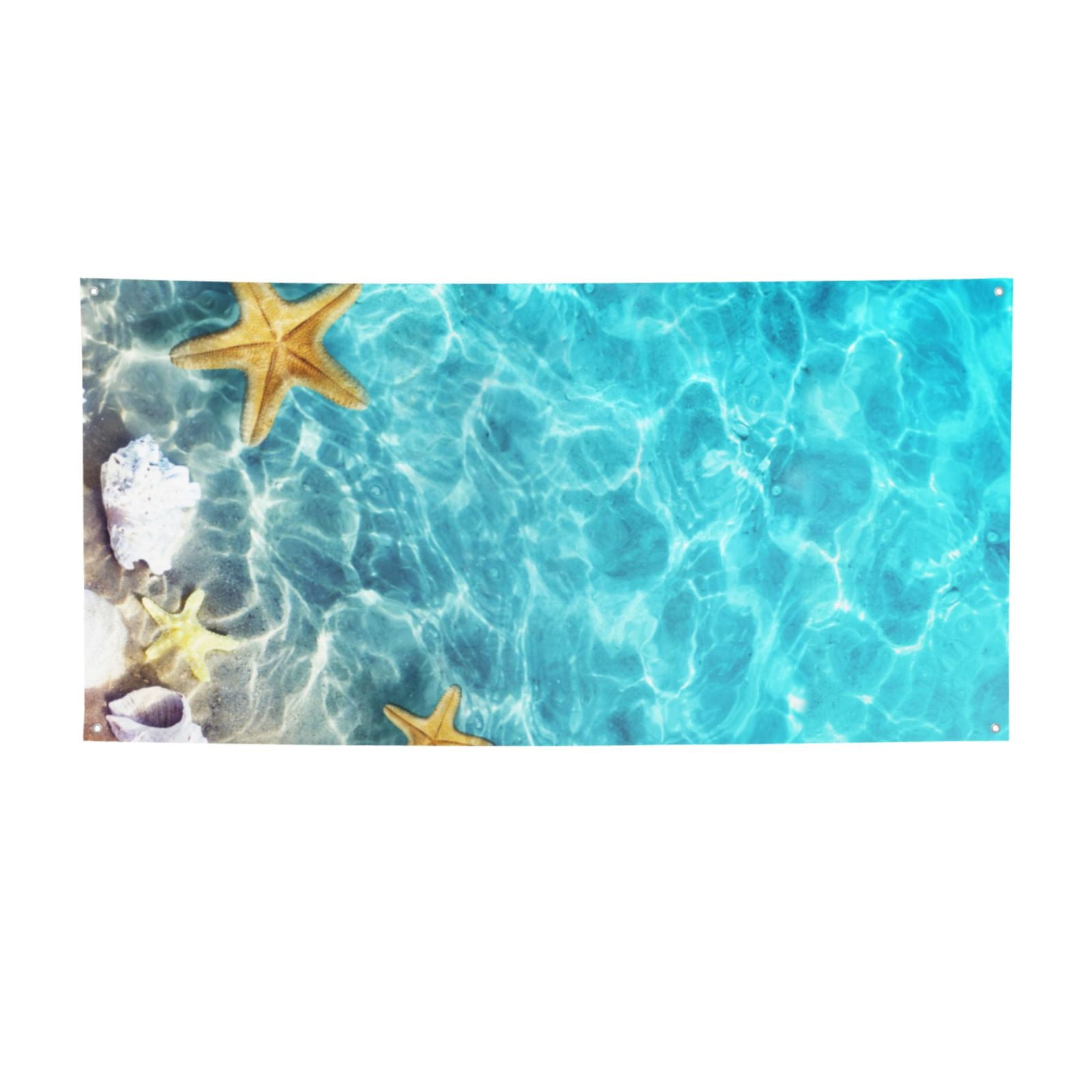 Sikiie Coral And Seashell On The Beach Custom Banners and Signs ...