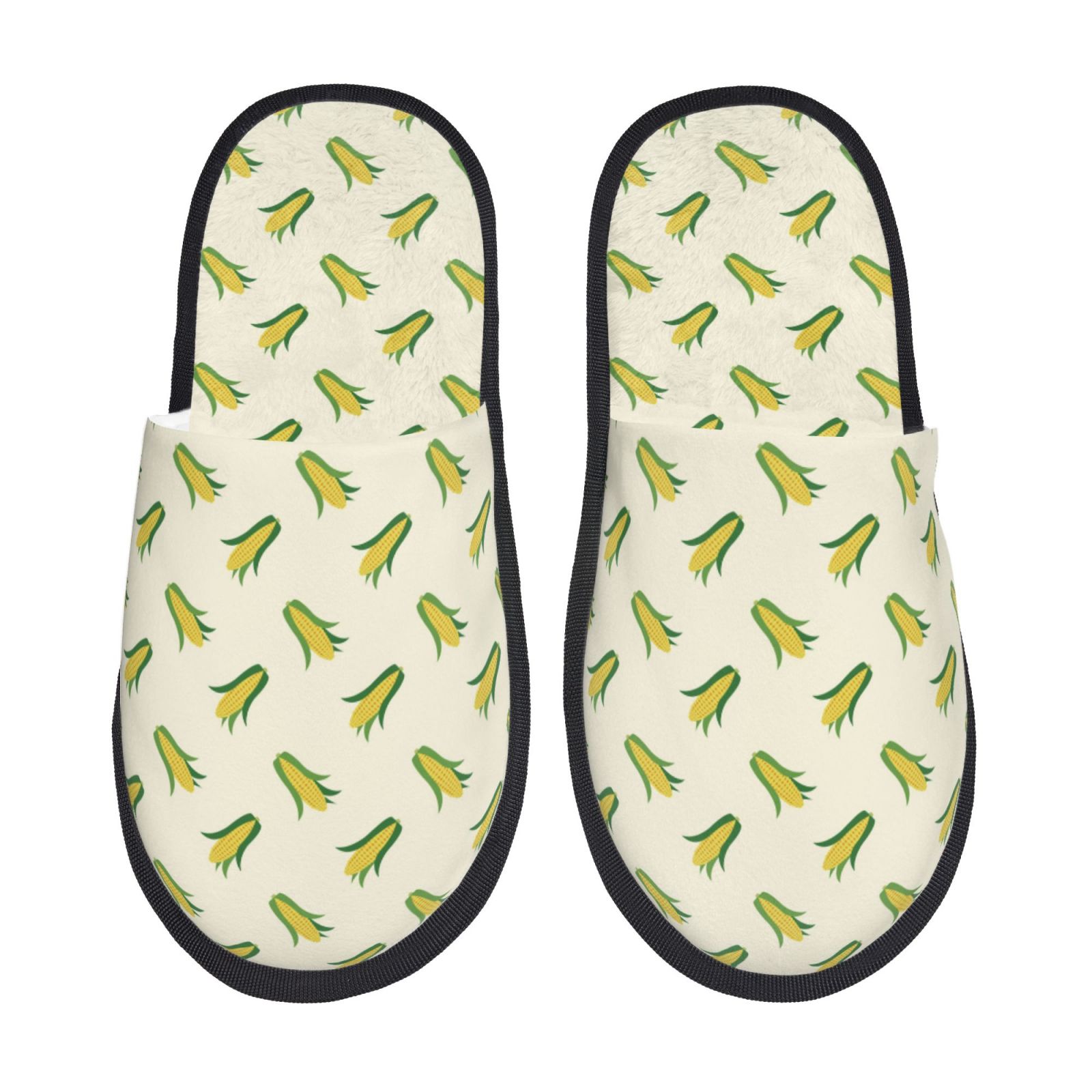 Sikiie Corn Fuzzy Slip-on Slippers Warm Cozy Soft Lightweight Memory ...