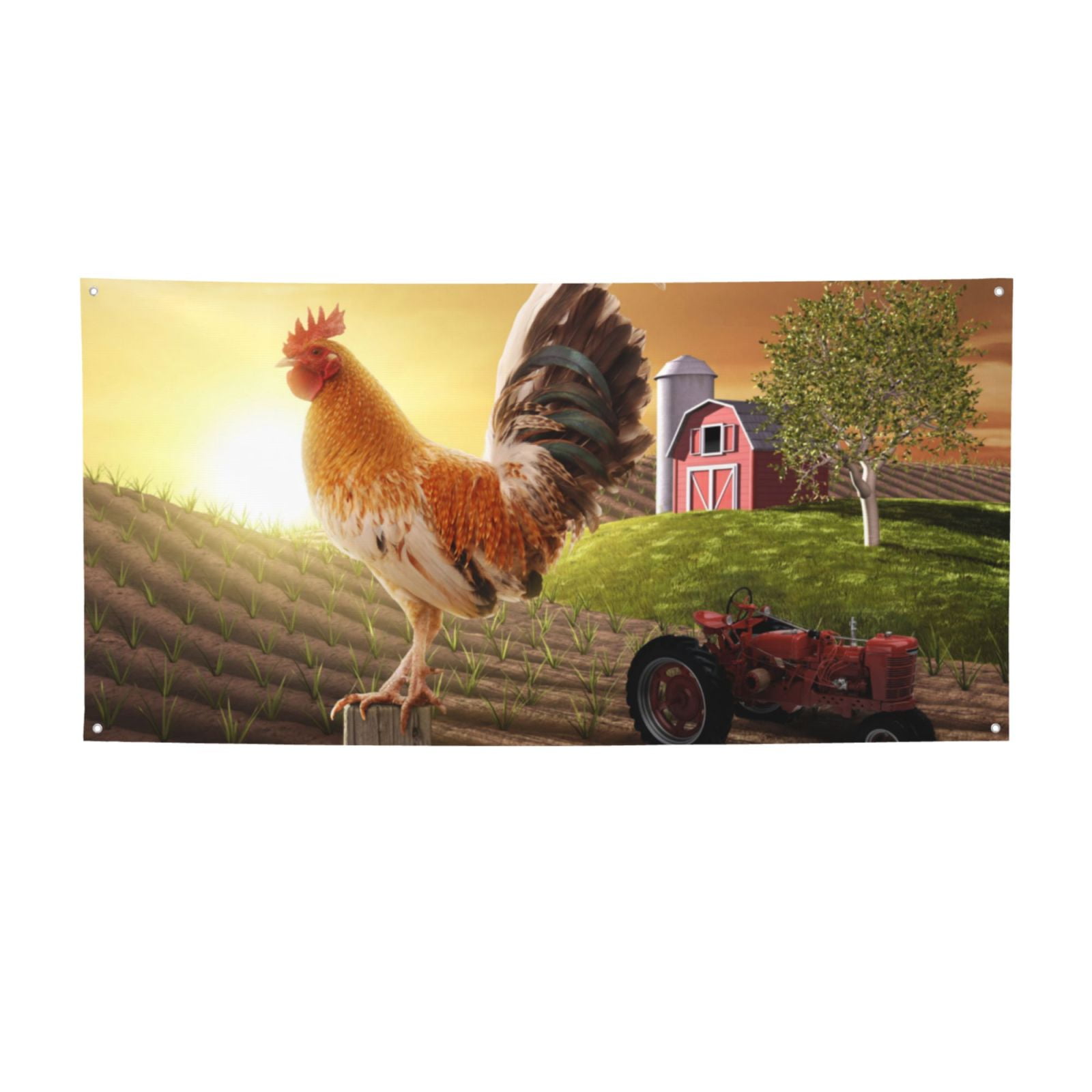 Sikiie Country Farm Morning Rooster Custom Banners and Signs Customize ...