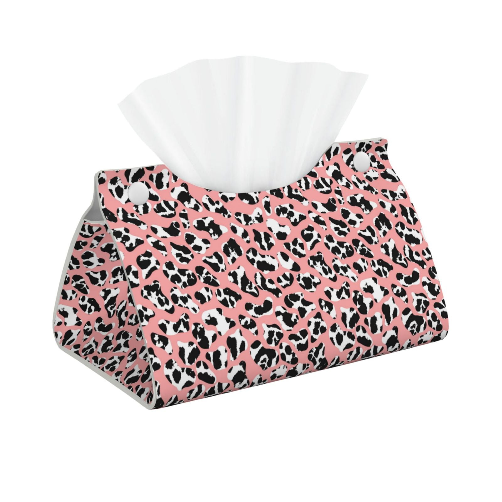 Sikiie Cow Animal Skin Leather Tissue Box Cover Rectangle, Long Tissue ...