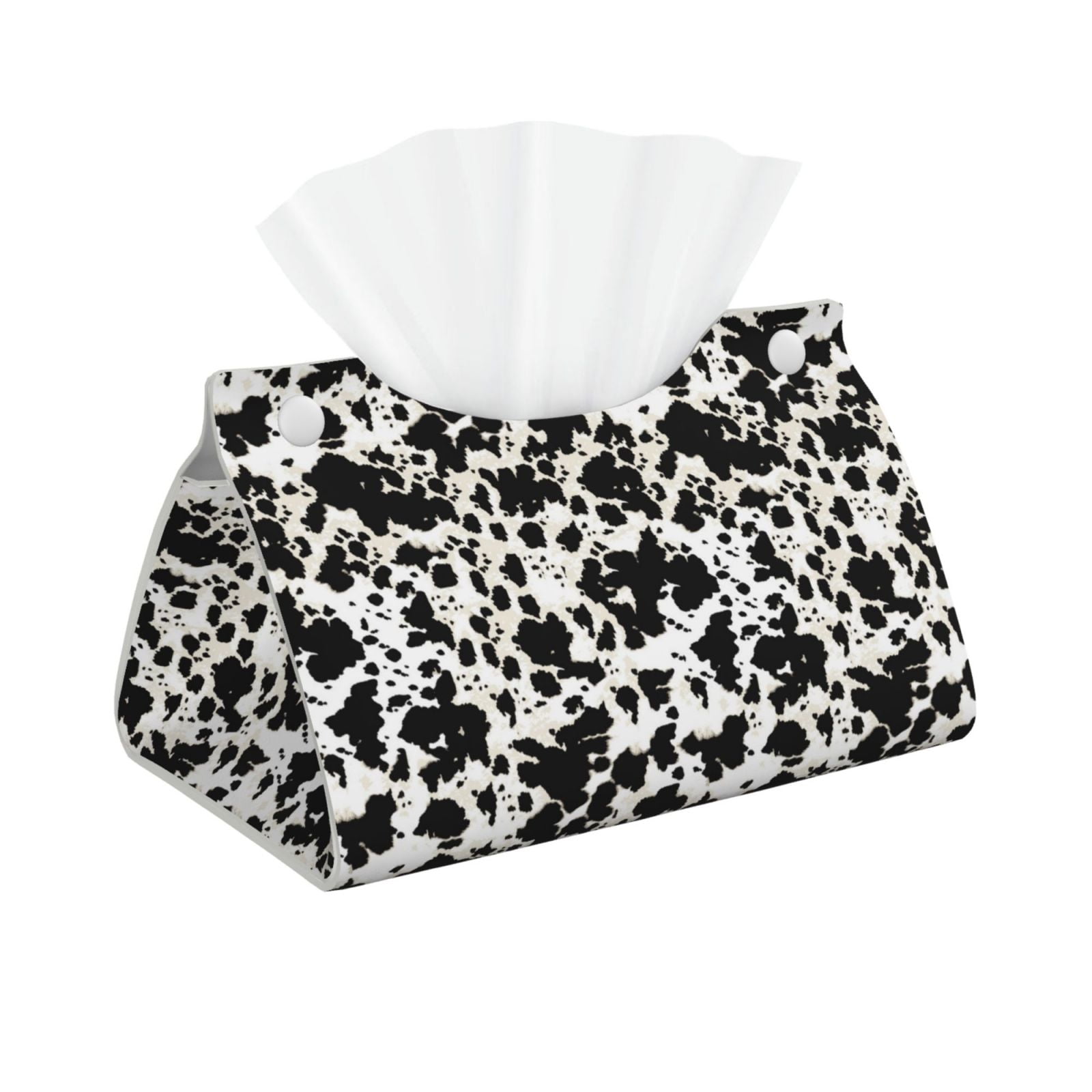 Sikiie Cow Skin 1 Leather Tissue Box Cover Rectangle, Long Tissue Box ...