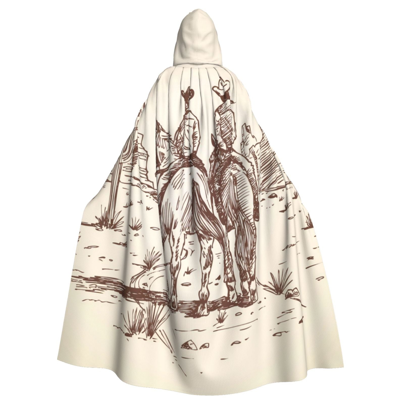 Sikiie Cowboys Riding Horses Unisex Hooded Robe Cloak Adults ...
