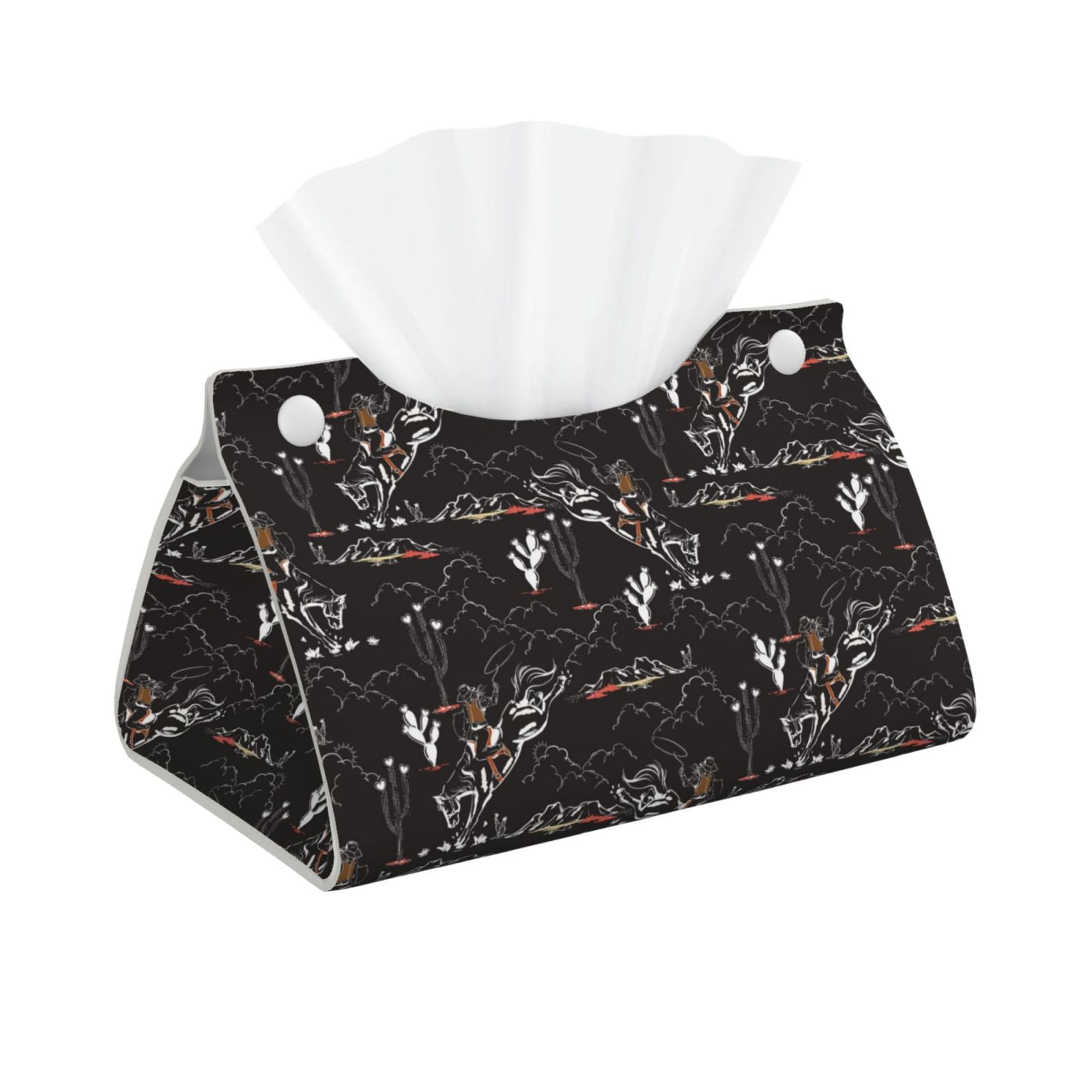 Sikiie Cowgirl In Desert Leather Tissue Box Cover Rectangle, Long ...