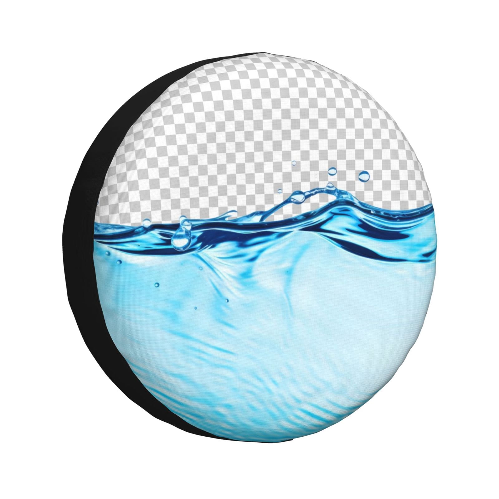 Sikiie Crystal Clear Water Splash PVC Leather Spare Tire Wheel Cover ...