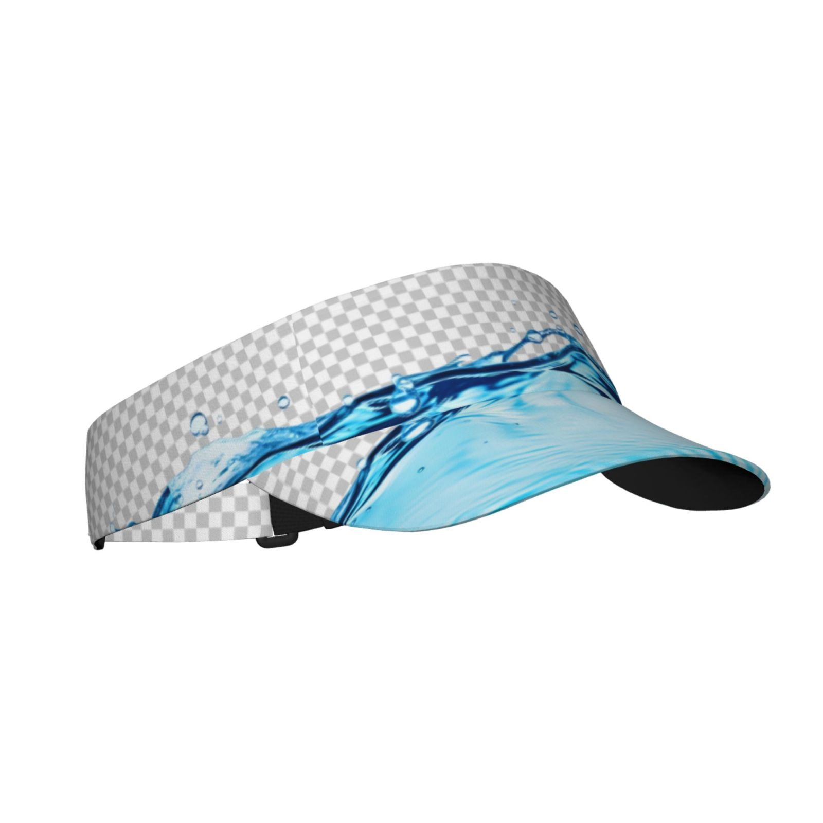 Sikiie Crystal Clear Water Splash Sun Visor Hat Adjustable Velcro Golf ...