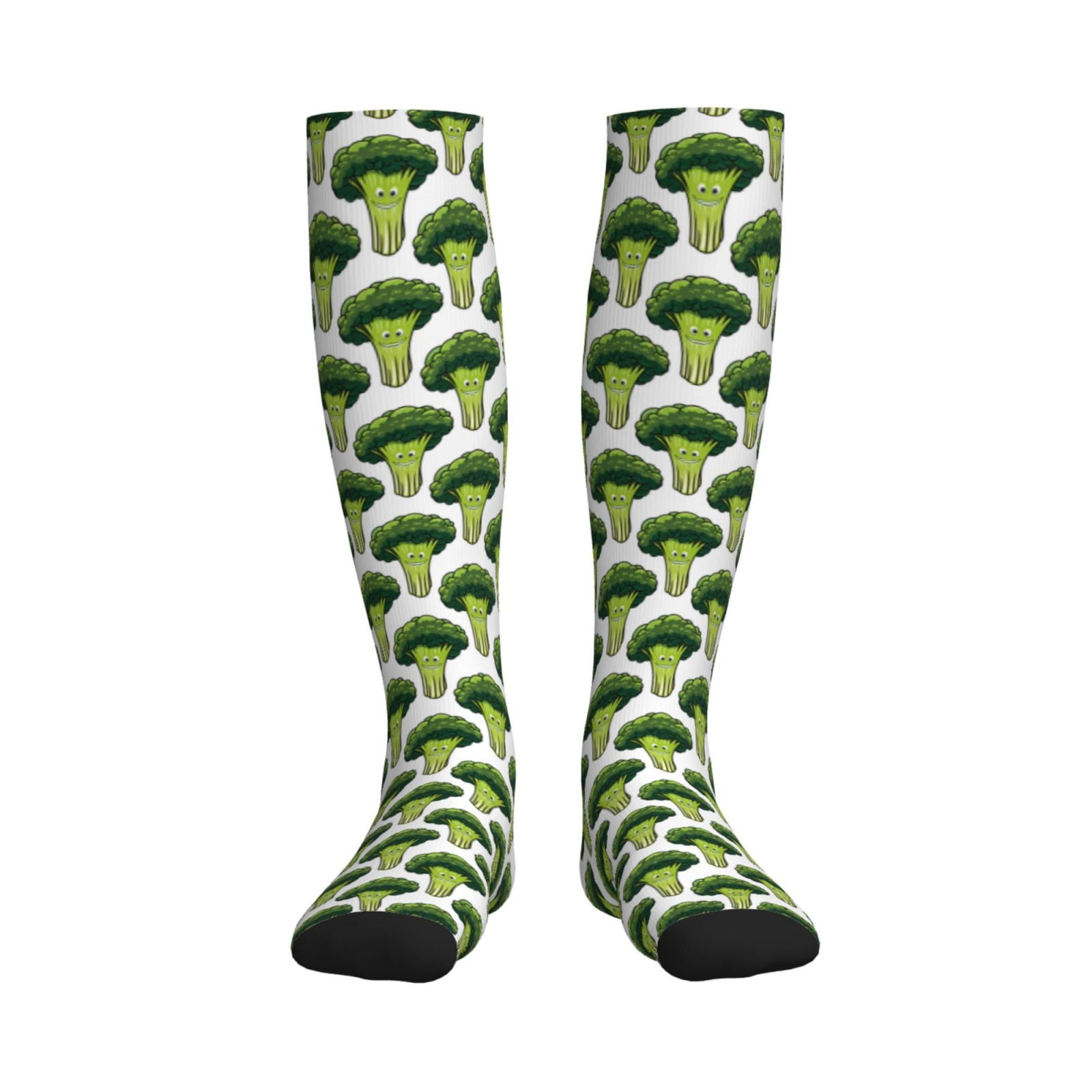 Sikiie Cute Broccoli 1 Pairs Compression Socks for Men and Women 15-20 ...