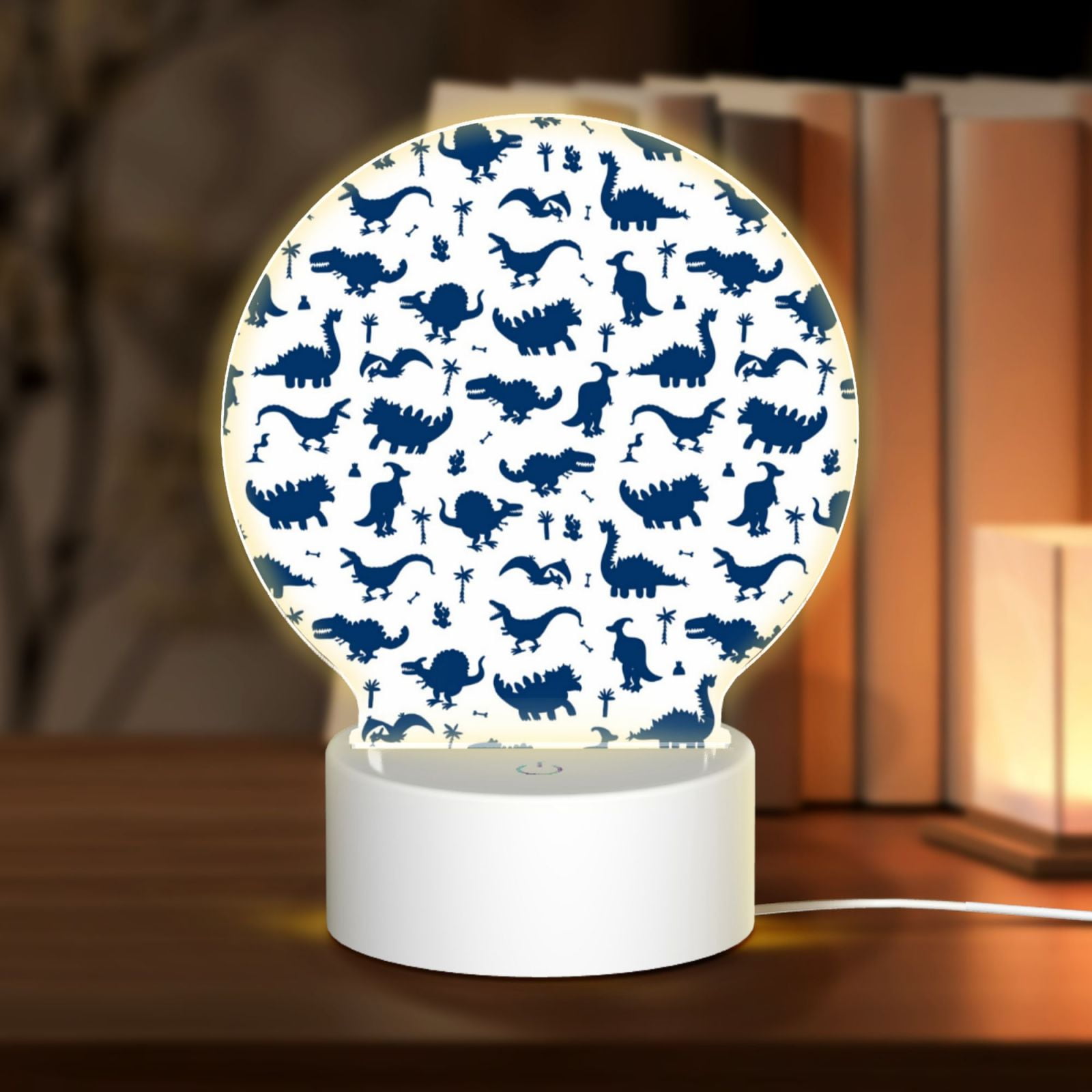 Sikiie Cute Cartoon Dinosaur Acrylic Night Light Gift Custom Acrylic ...