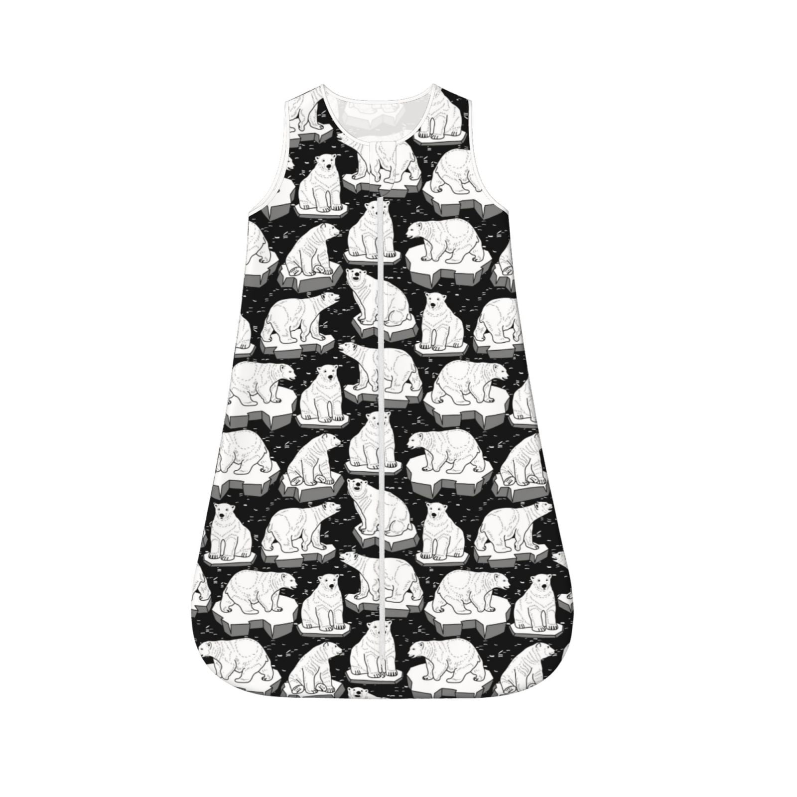Sikiie Cute Cartoon Polar Bear Baby Sleep Sack, Baby Sleeping Bag with ...