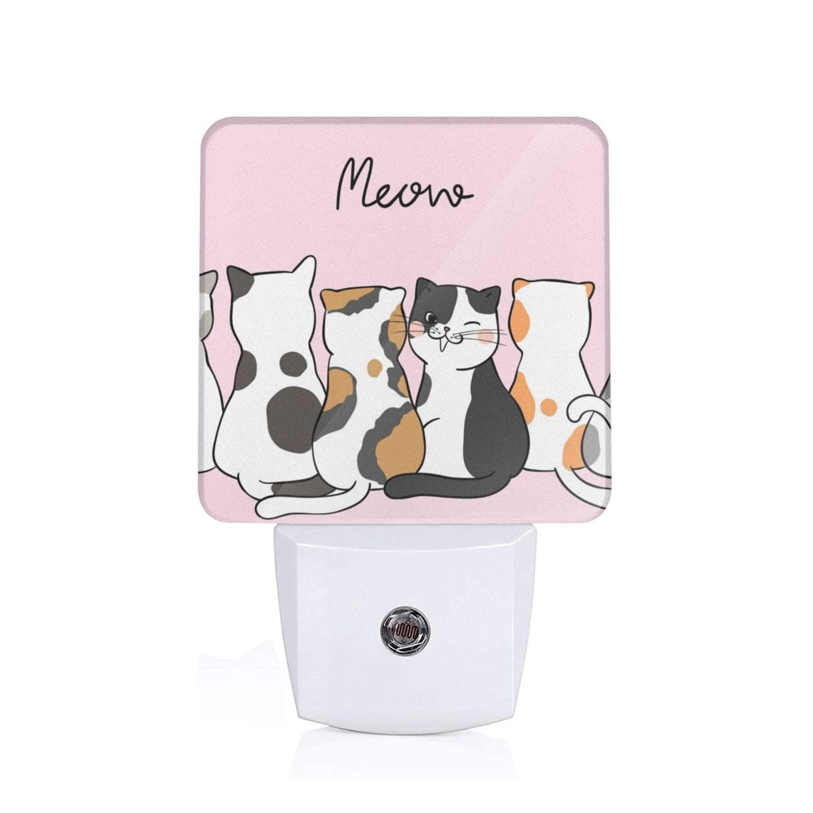 Sikiie Cute Cats Led Night Light, Warm White,Cool White Lights for ...