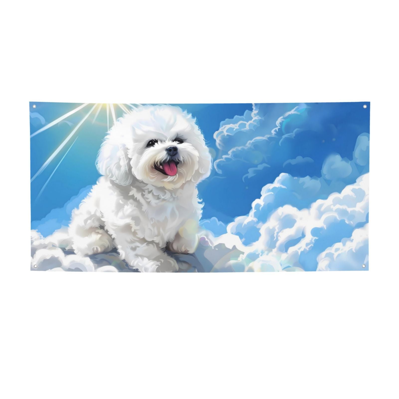 Sikiie Cute Cloud Bichon Frise Custom Banners and Signs Customize ...