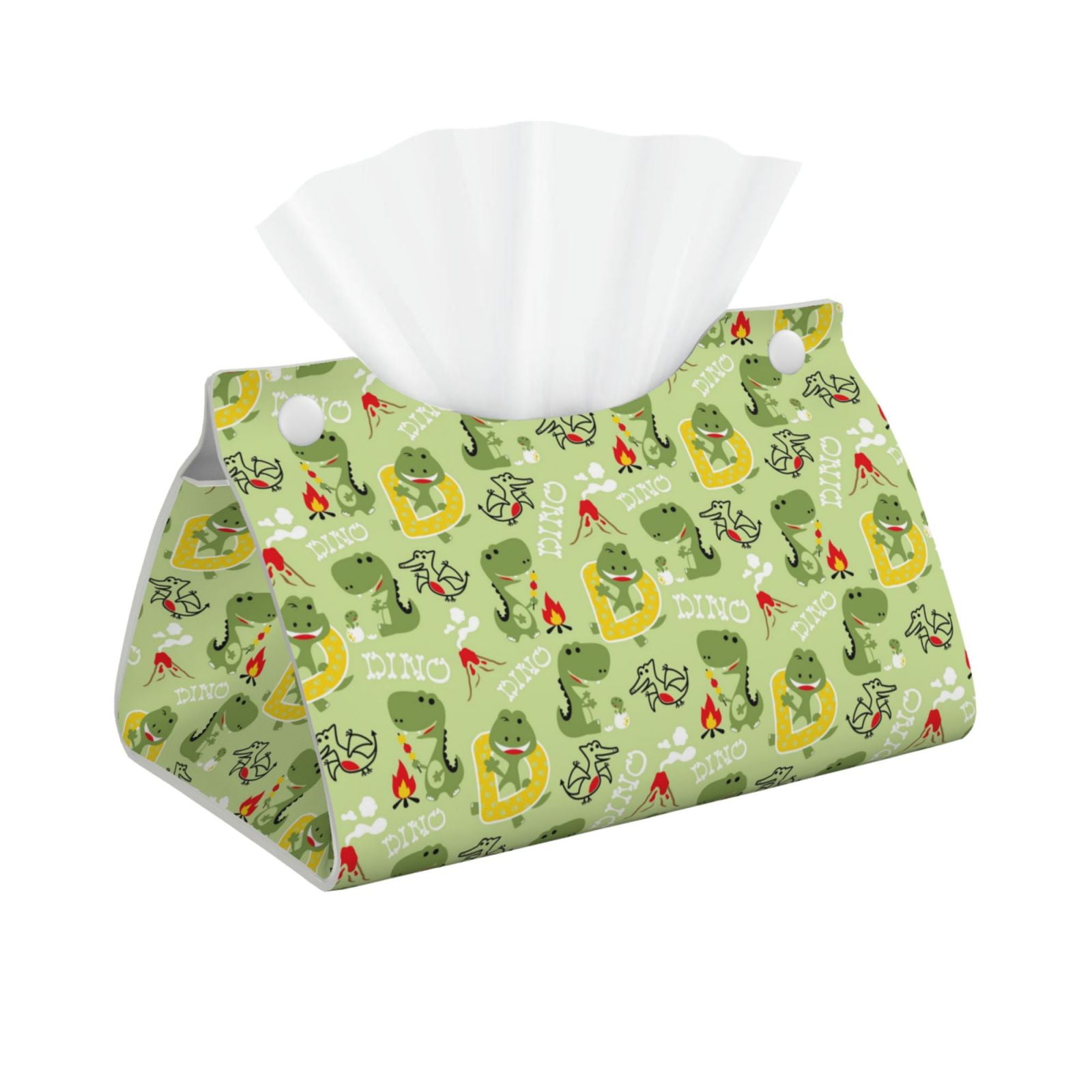 Sikiie Cute Dinosaurs Cartoon Leather Tissue Box Cover Rectangle, Long ...