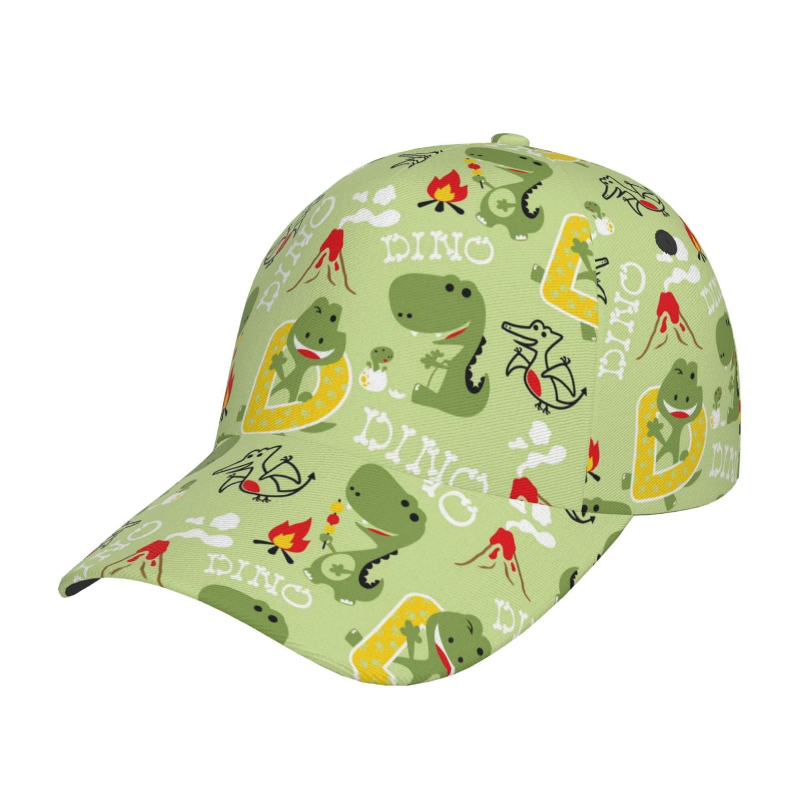 Sikiie Cute Dinosaurs Cartoon Unisex Vintage Washed Unstructured ...