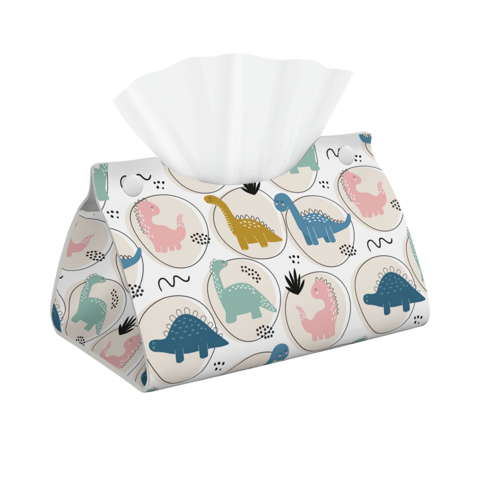 Sikiie Cute Dinosaurs Leather Tissue Box Cover Rectangle, Long Tissue ...