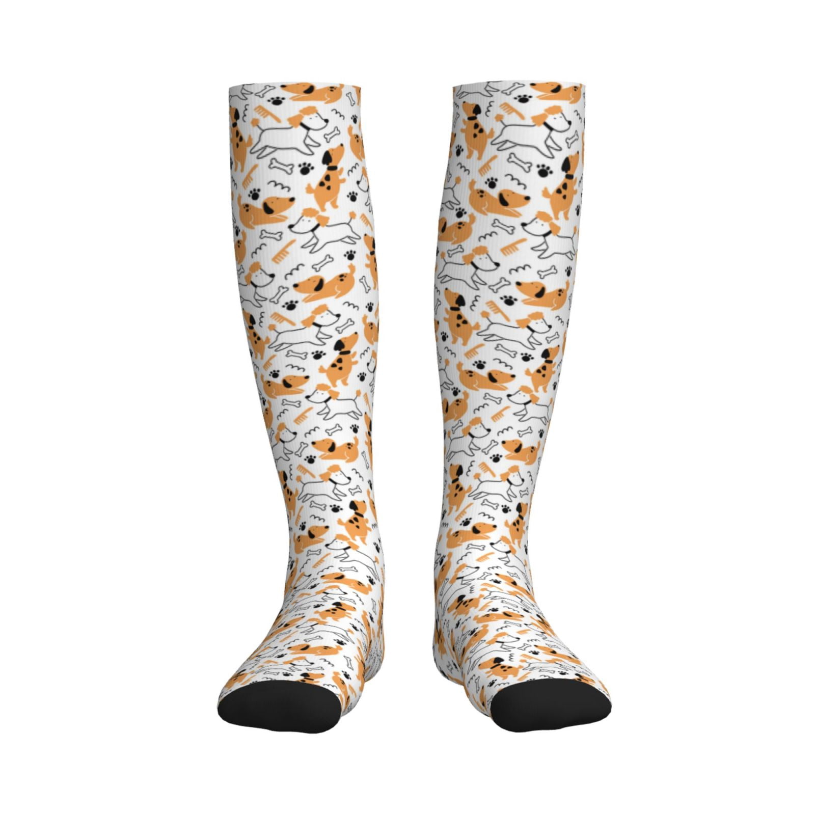Sikiie Cute Dog 1 Pairs Compression Socks for Men and Women 15-20 mmHg ...