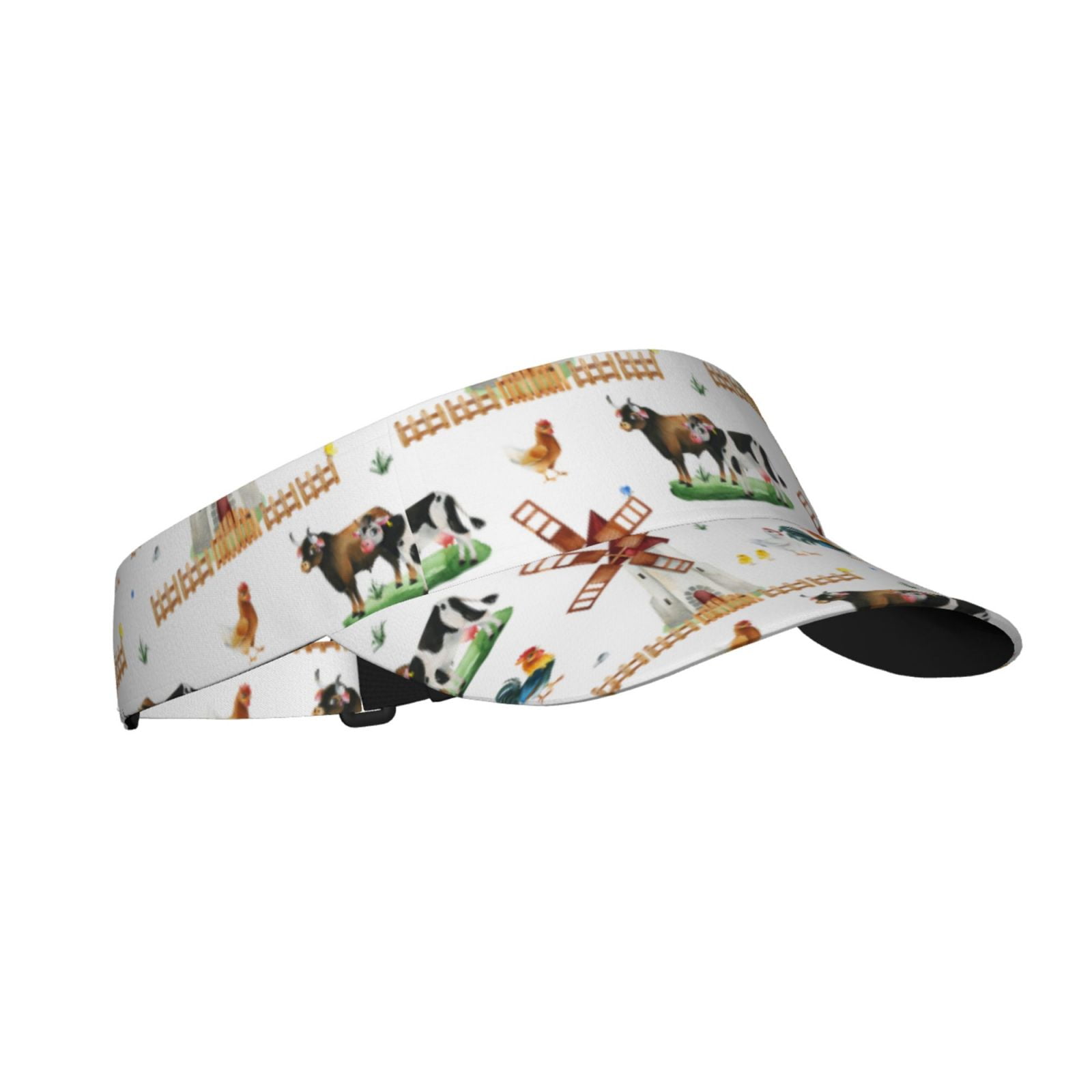 Sikiie Cute Farm Sun Visor Hat Adjustable Velcro Golf Visor Sports ...