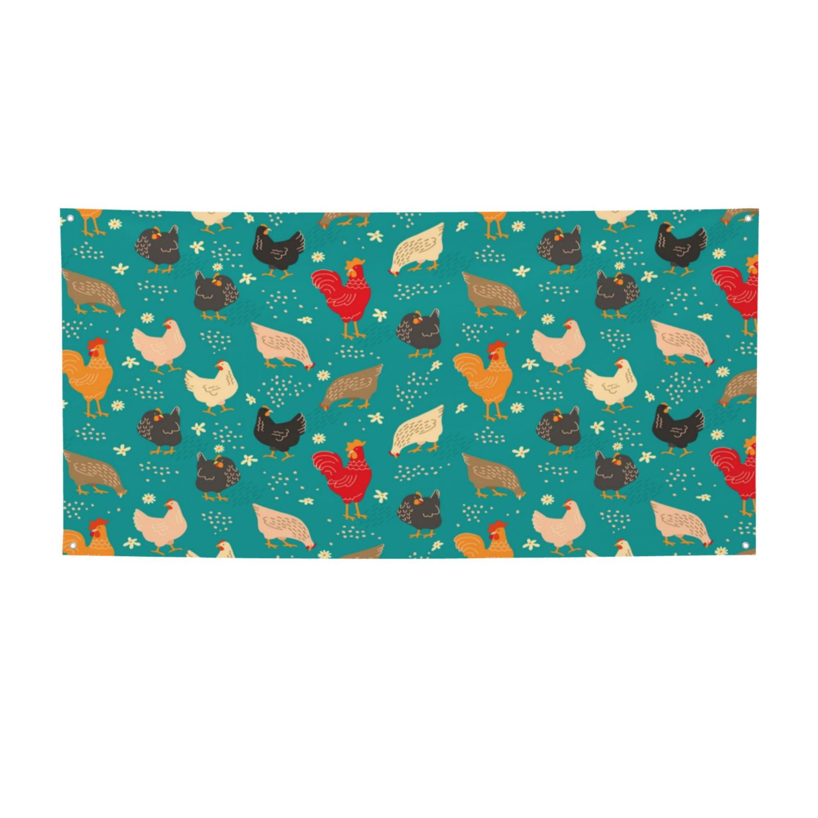 Sikiie Cute Hens And Rooster Custom Banners and Signs Customize Outdoor ...