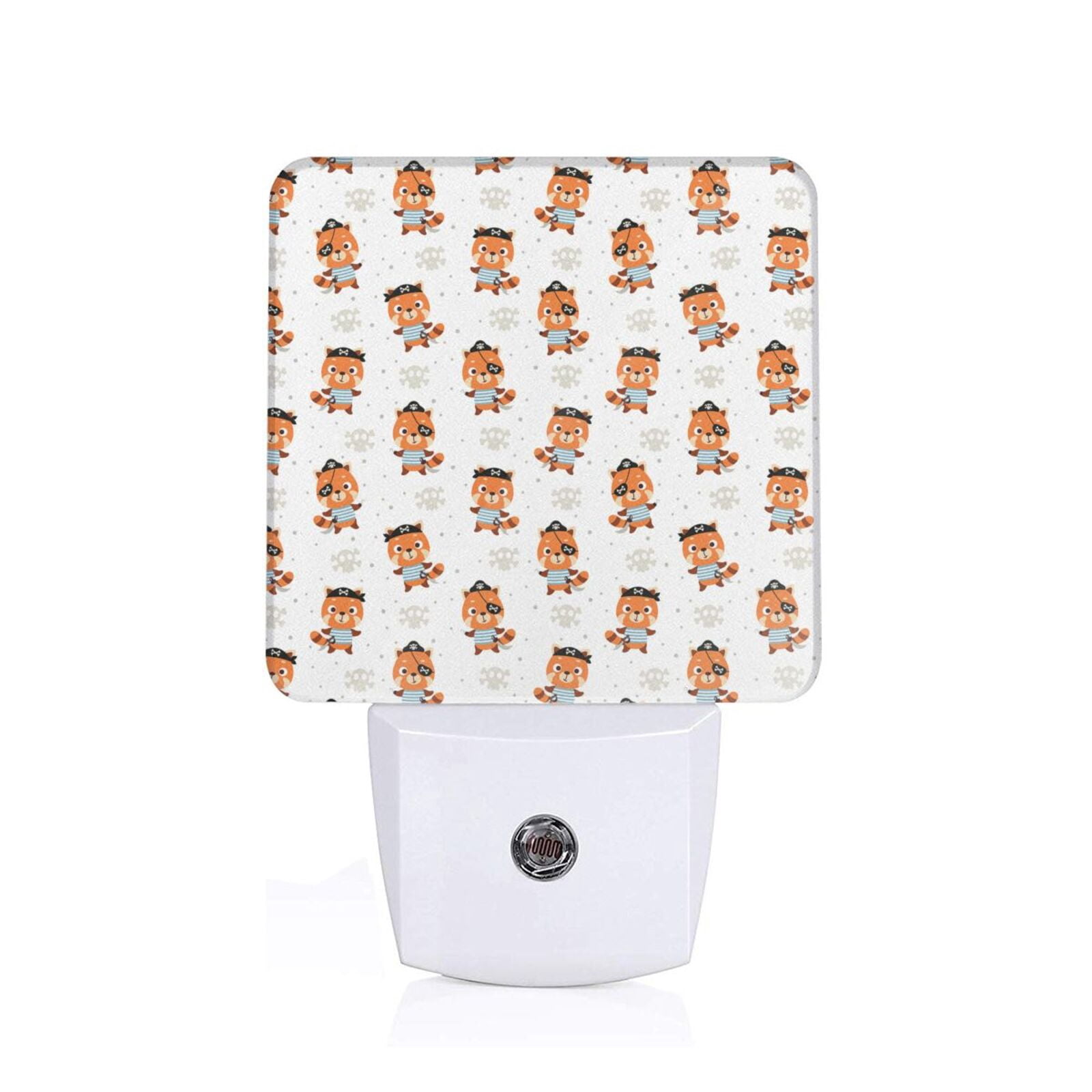 Sikiie Cute Little Pirate Red Panda Led Night Light, Warm White,Cool ...