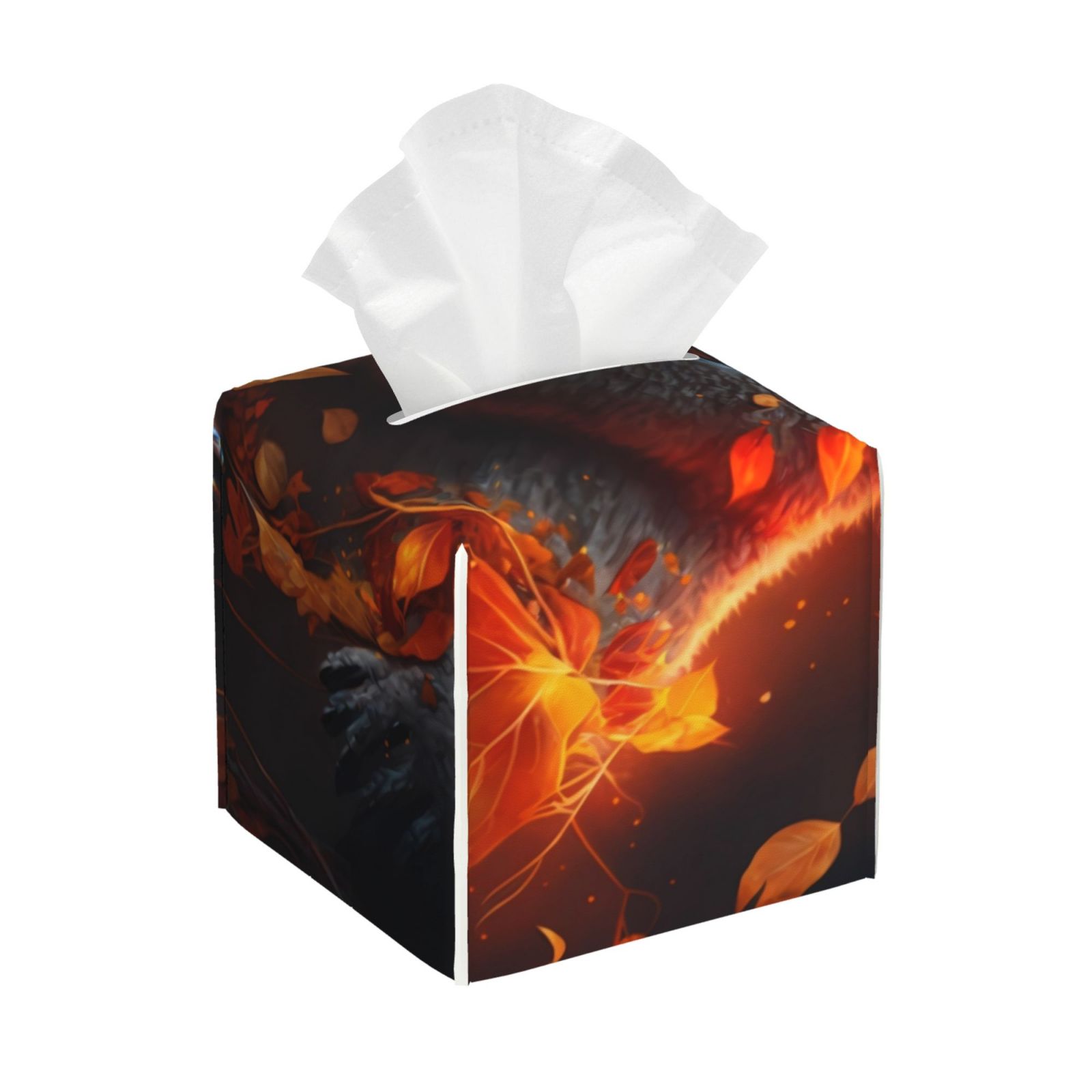 Sikiie Cute Maple Leaf Koala Leather Tissue Box Cover Square, tissue ...