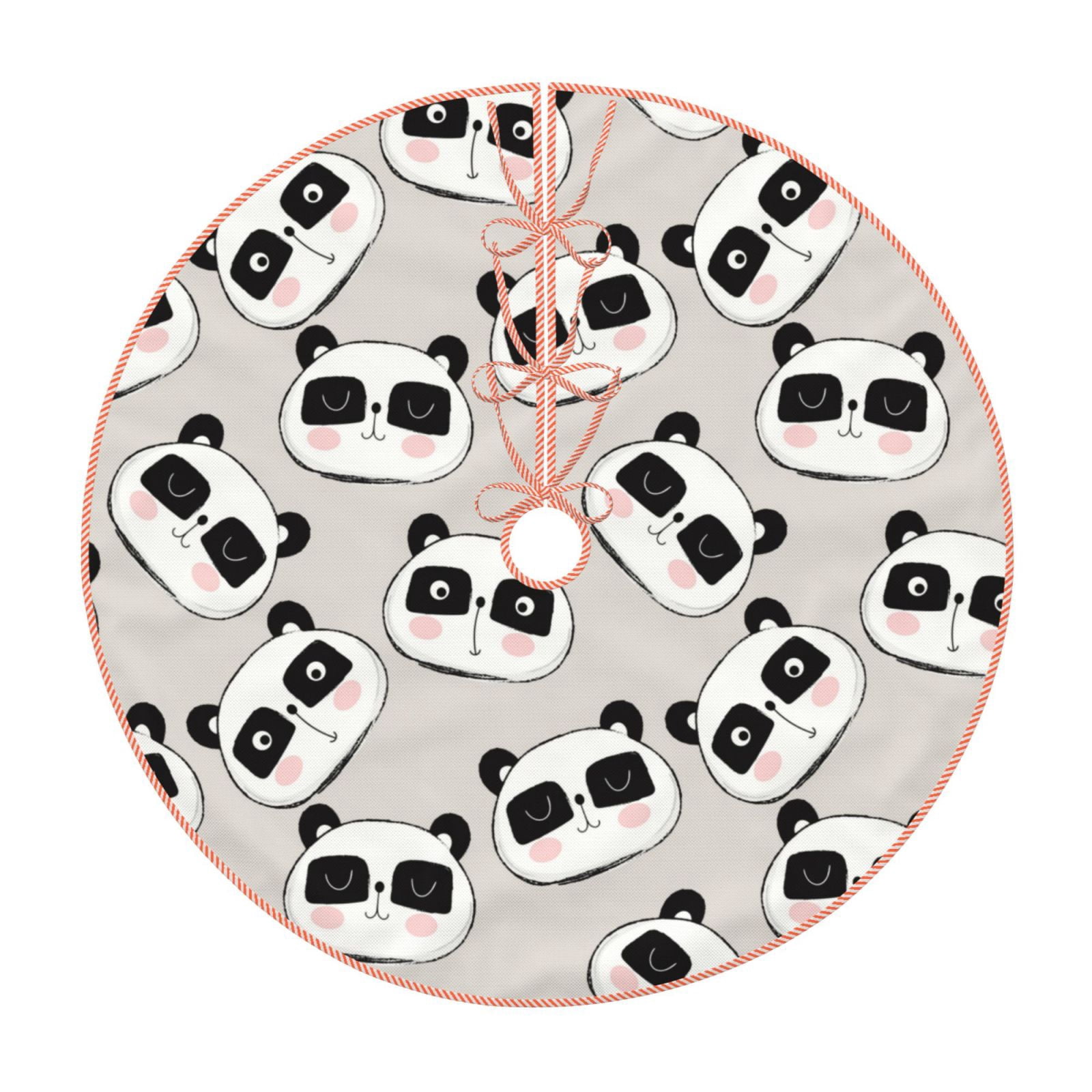 Sikiie Cute Panda Nativity Christmas Tree Skirt, Jesus Christian Winter ...